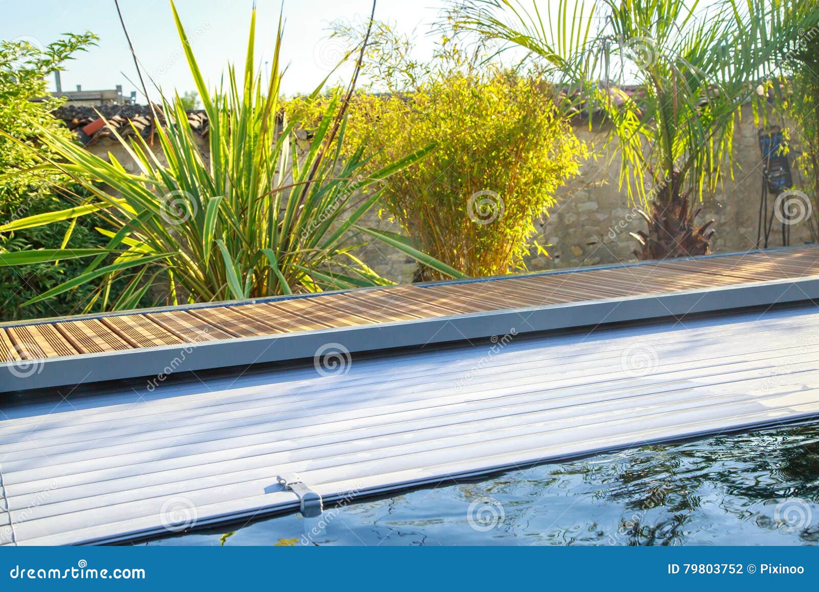 Swimming Pool Roller-shutter Covers Stock Photography | CartoonDealer ...
