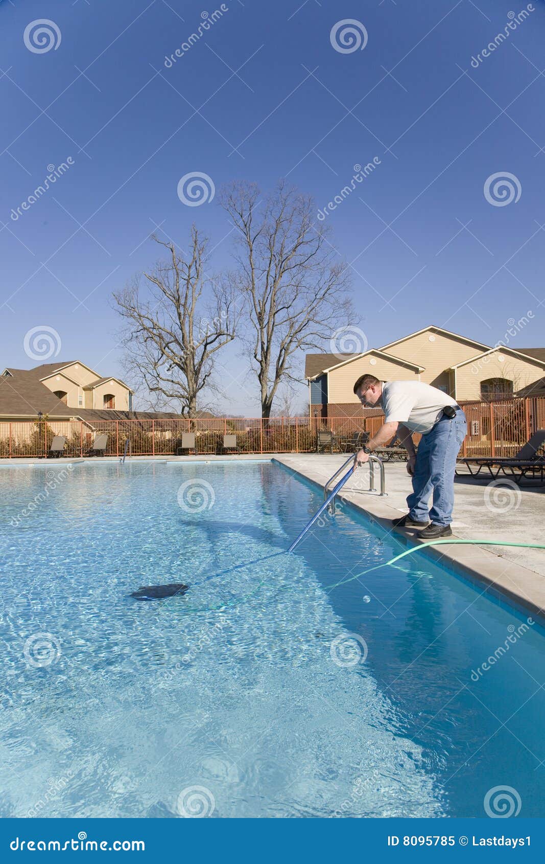Swimming Pool Service stock image. Image of blue, outdoor - 8095785