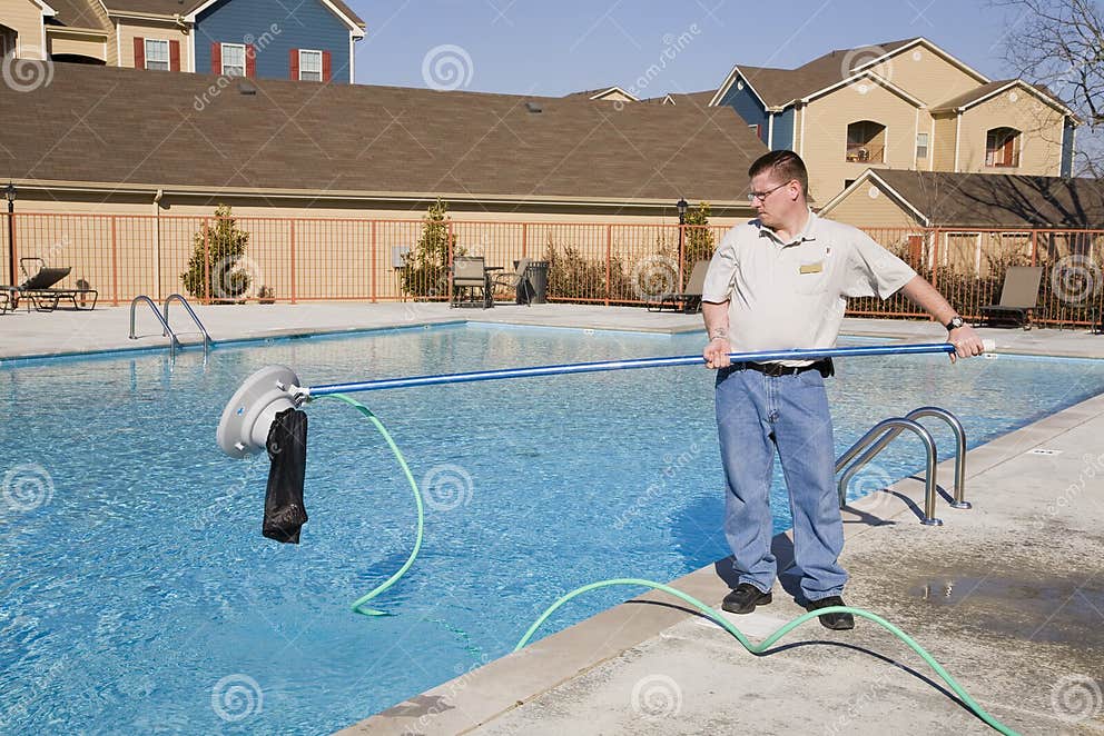 Swimming Pool service stock photo. Image of swimming, cleaning - 8095788