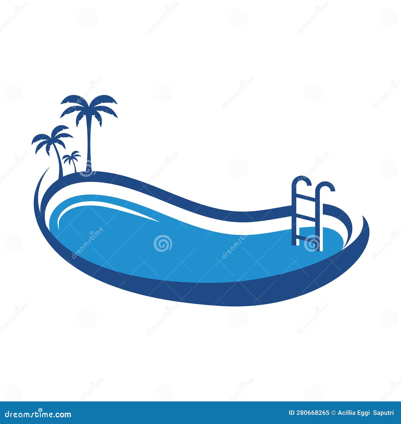 Swimming Pool Service, Swimming Pool Logo Design Vector Stock Vector ...