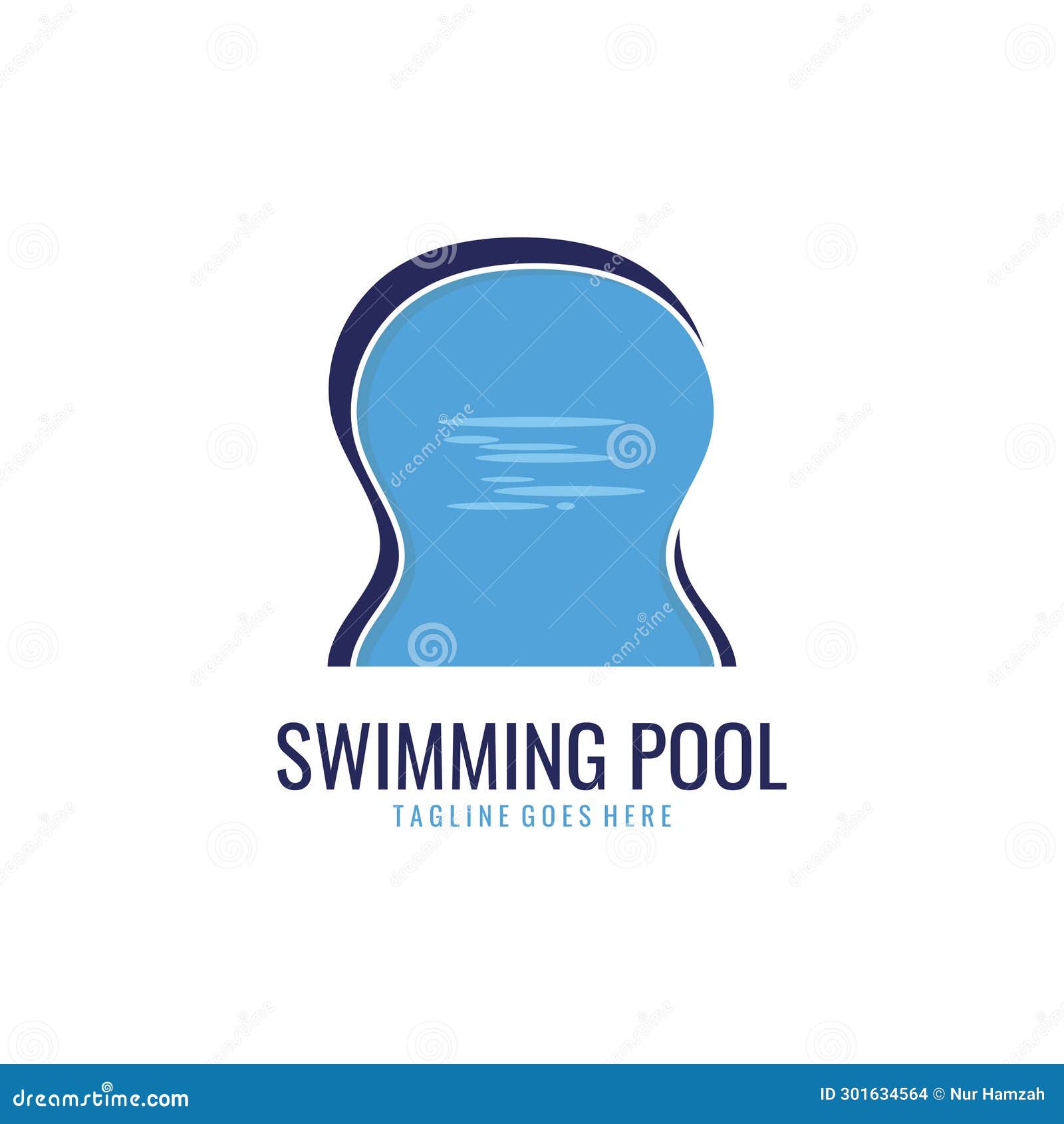 Swimming Pool Service Logo Template Stock Vector - Illustration of ...