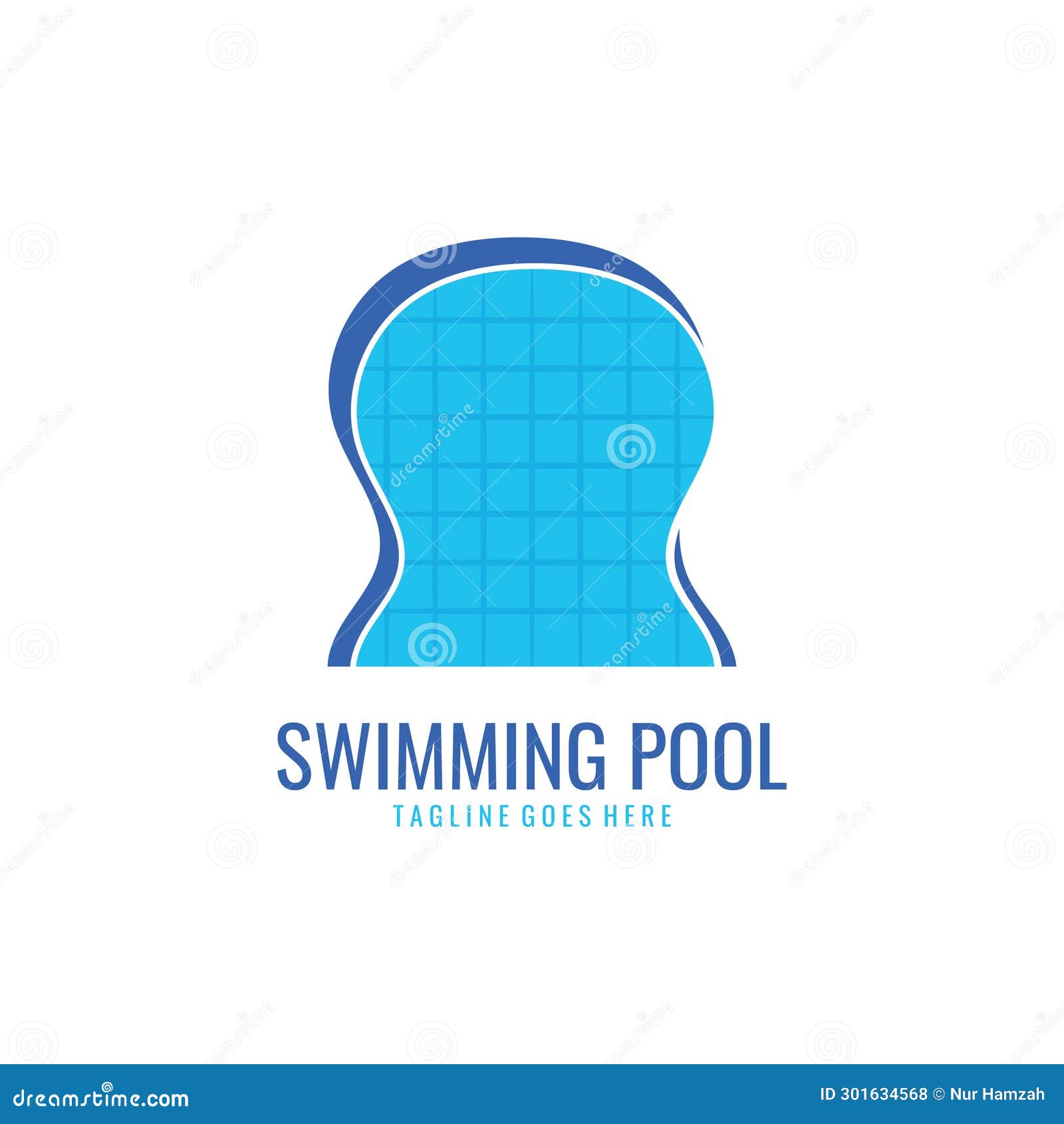 Swimming Pool Service Logo Template Stock Vector - Illustration of ...