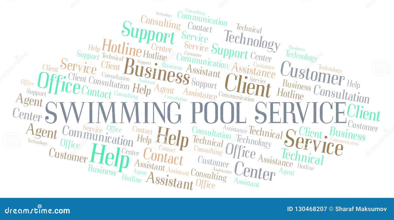 Swimming Word With Silhouette Vector Illustration | CartoonDealer.com ...