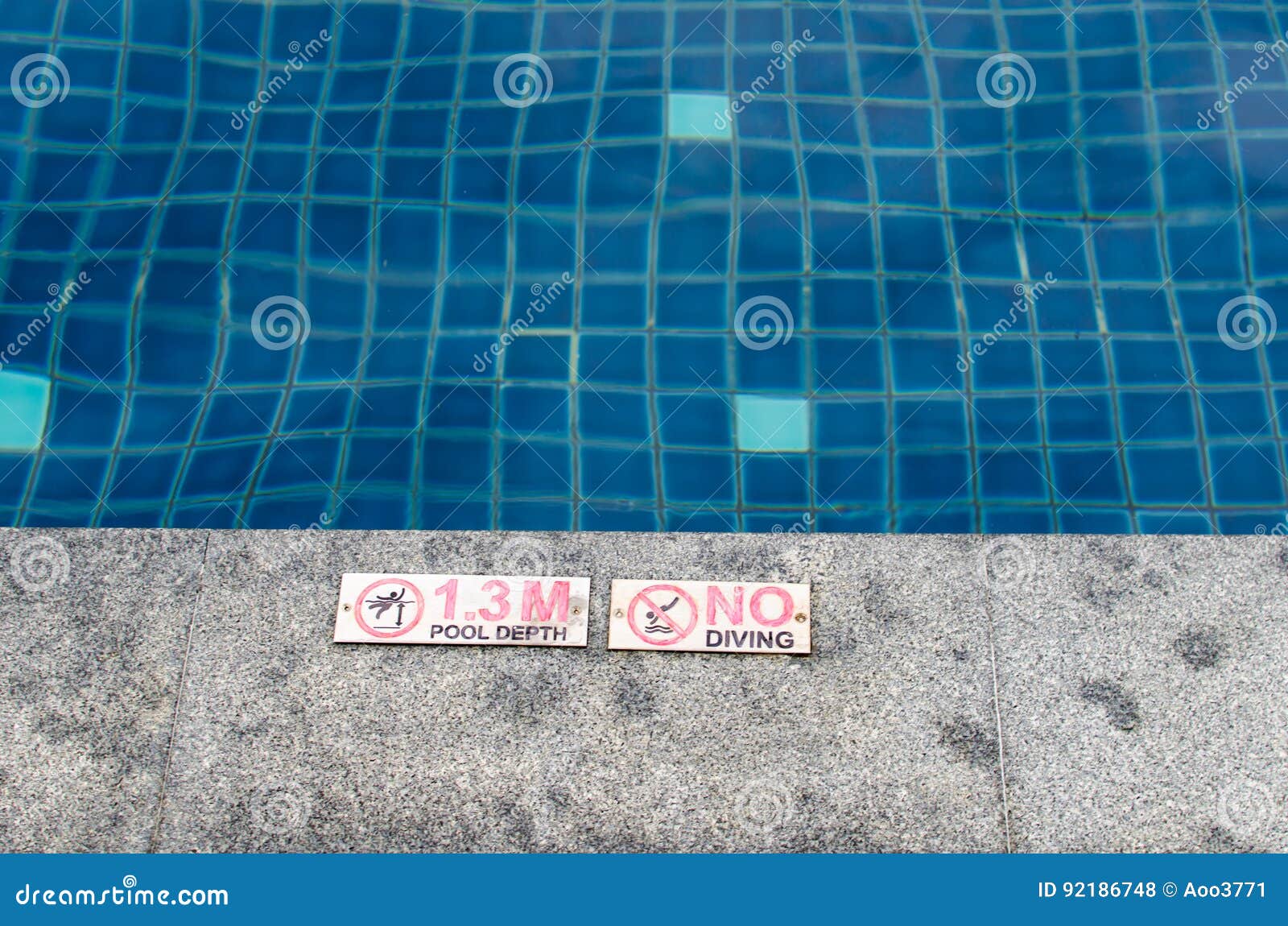 Swimming pool sign stock illustration. Illustration of warning - 92186748