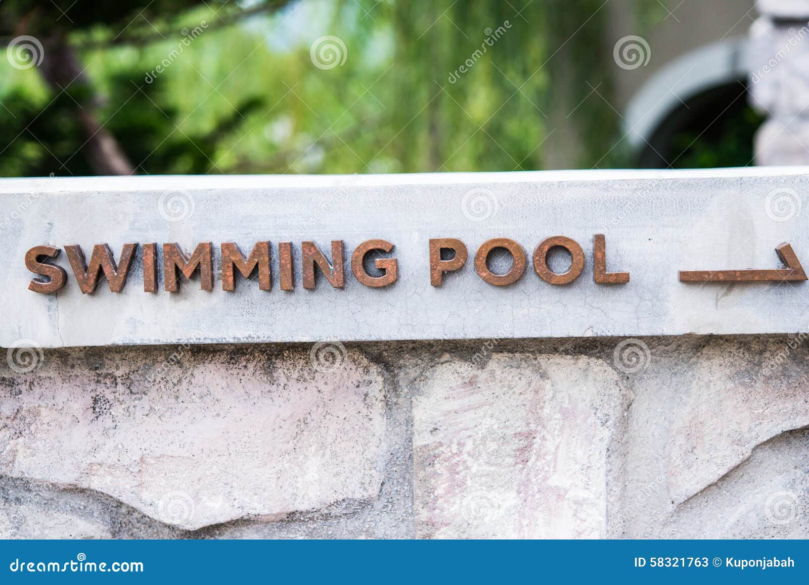 Swimming pool signs stock image. Image of private, health - 58321763