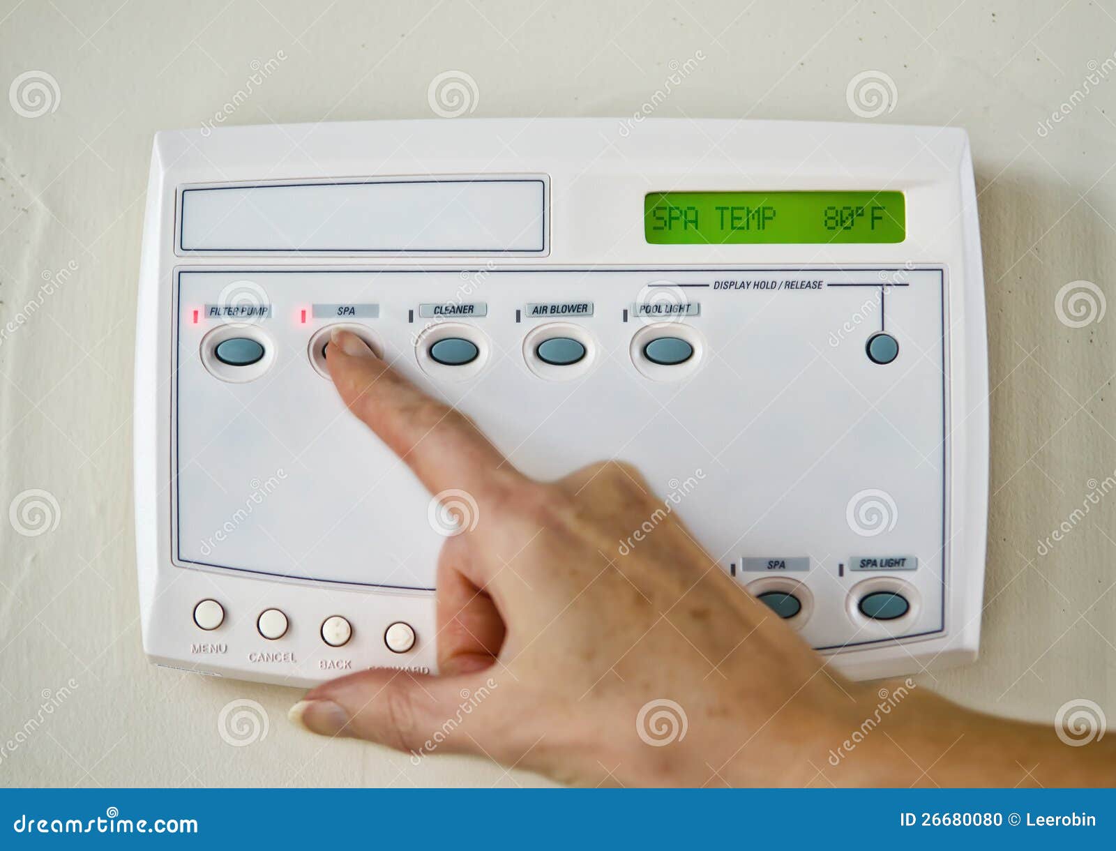 Swimming Pool/spa Control System Stock Photo - Image of operation ...