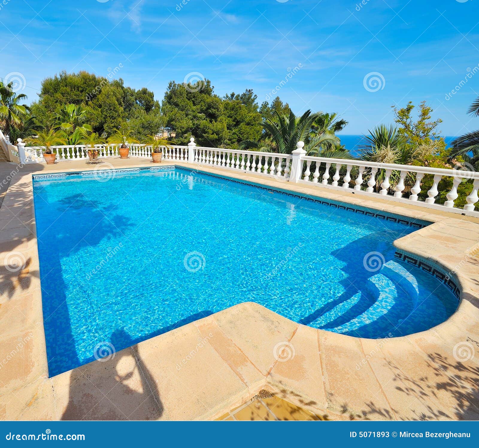 Swimming Pool and a Spectacular View Stock Image - Image of close ...
