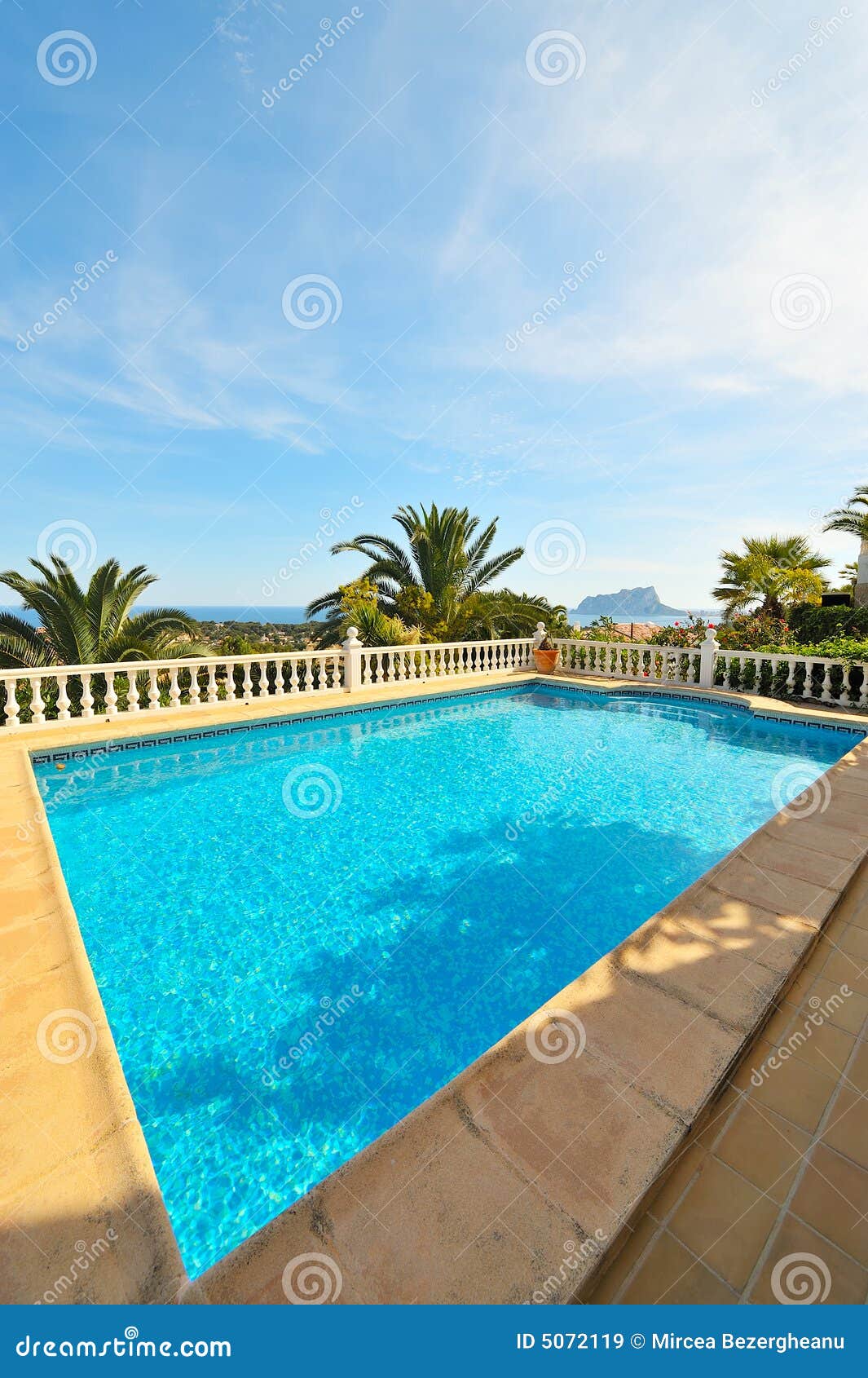 Swimming Pool with a Spectacular View Stock Image - Image of summer ...