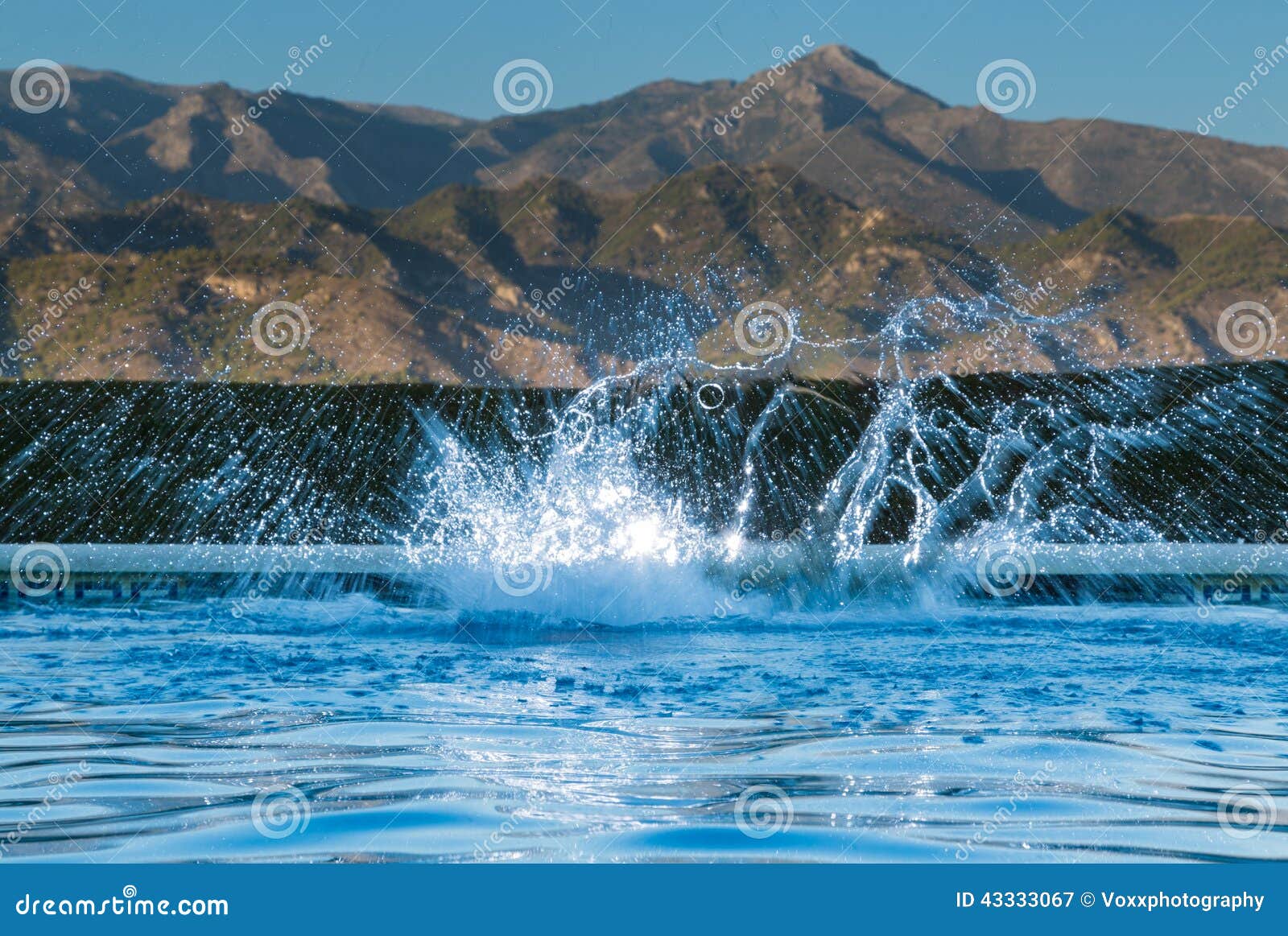 Swimming pool splash stock image. Image of leisure, summer - 43333067