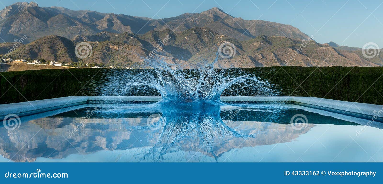 Swimming pool splash stock photo. Image of splash, droplets - 43333162
