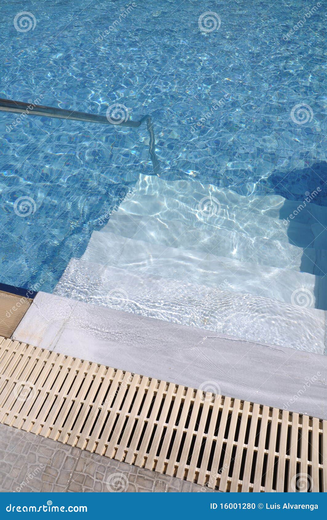 Swimming pool stairs stock photo. Image of relaxation - 16001280