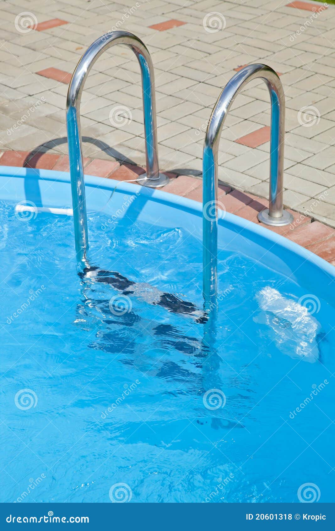 Swimming pool steps stock photo. Image of bright, ladder - 20601318