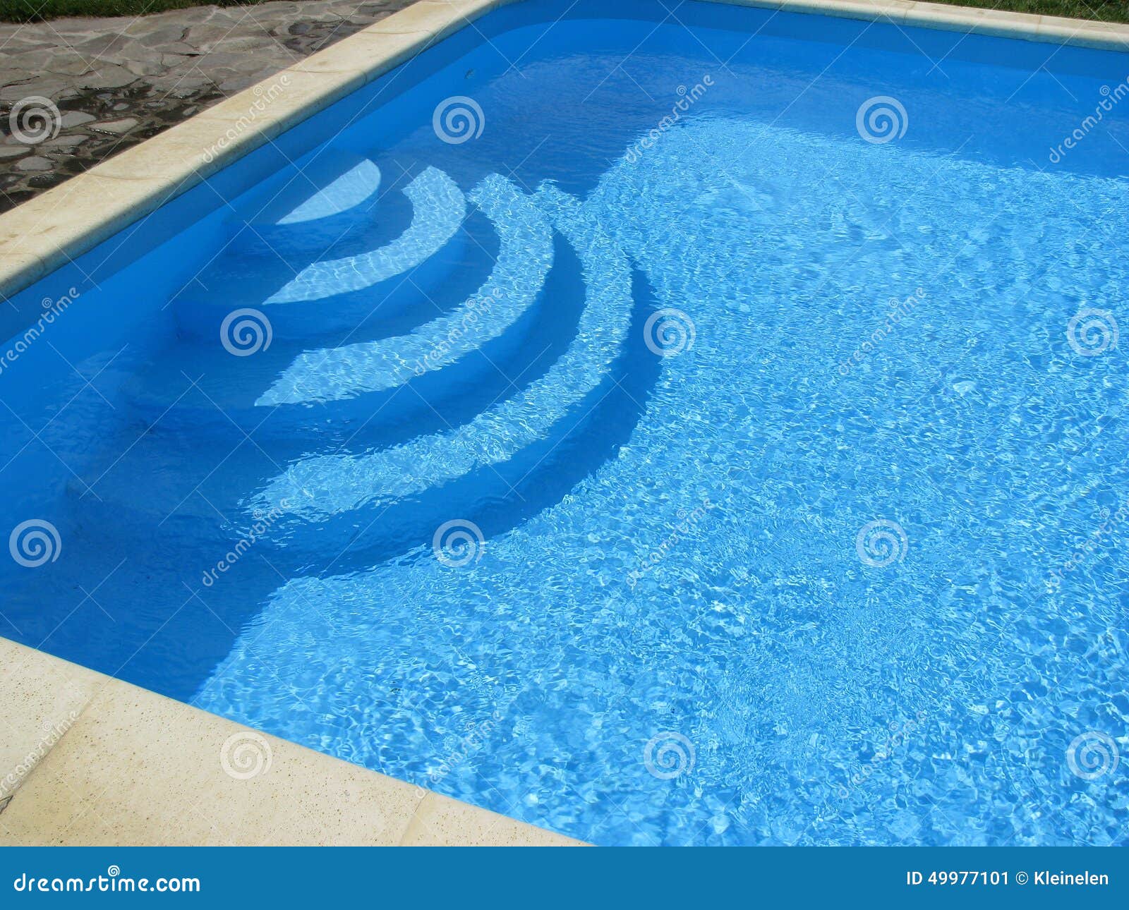 Swimming pool with steps stock image. Image of resort - 49977101