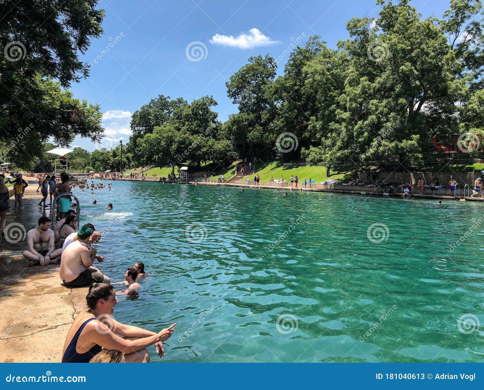 Swimming Pool Summer editorial stock photo. Image of austin - 181040613