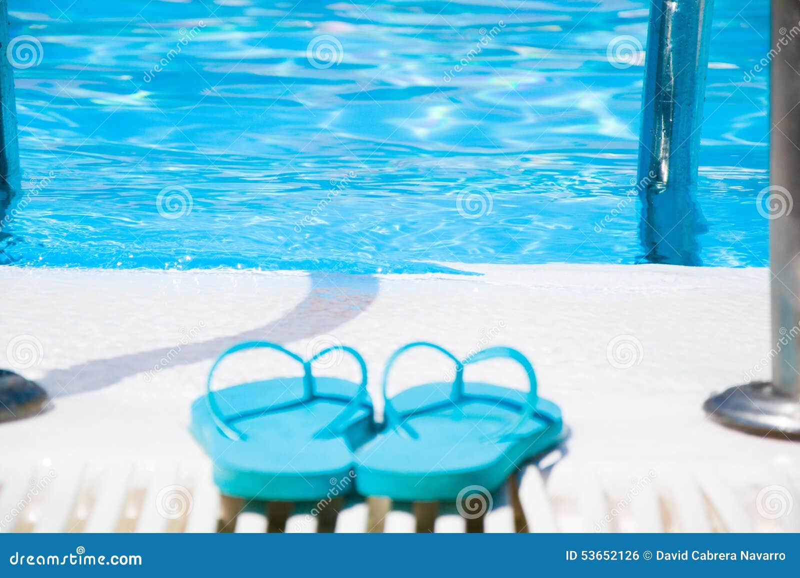 Swimming Pool and Summer Shoes Stock Photo - Image of hotel, lake: 53652126