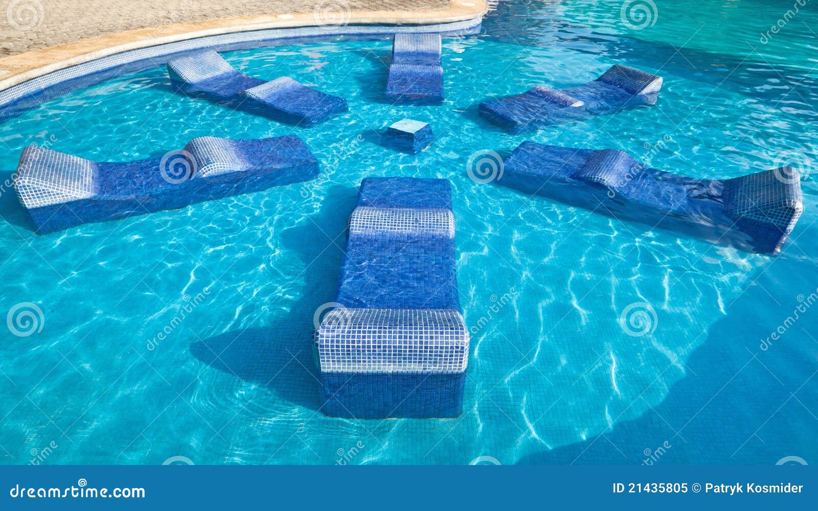 Swimming pool sun beds stock image. Image of sunbed, health - 21435805