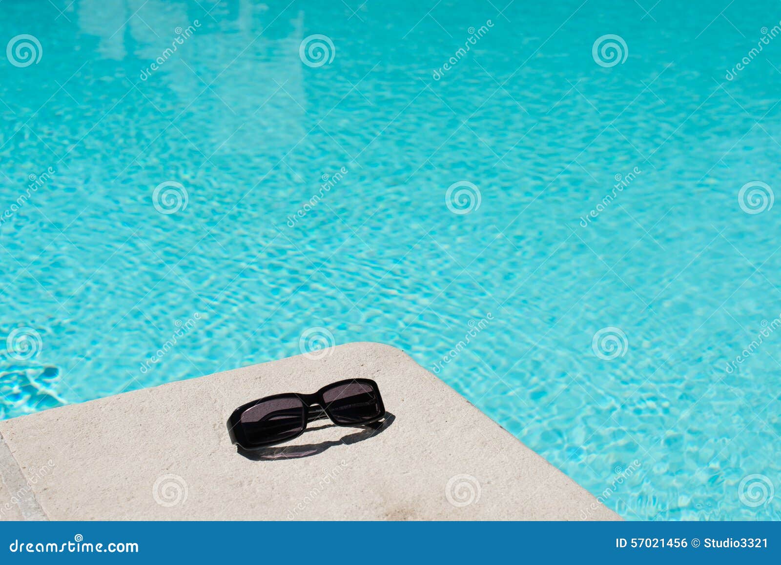 Swimming Pool and Sunglasses Stock Photo - Image of texture, summer ...