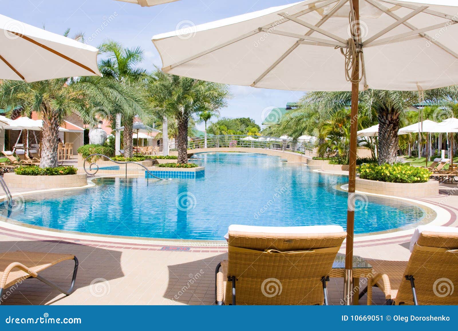 Swimming Pool on a Sunny Day. Stock Image - Image of beautiful, large ...