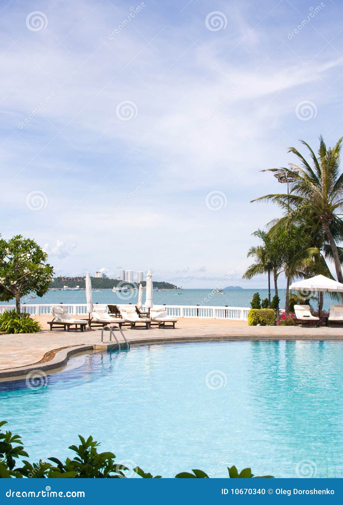 Swimming Pool on a Sunny Day. Stock Photo - Image of lifestyle ...