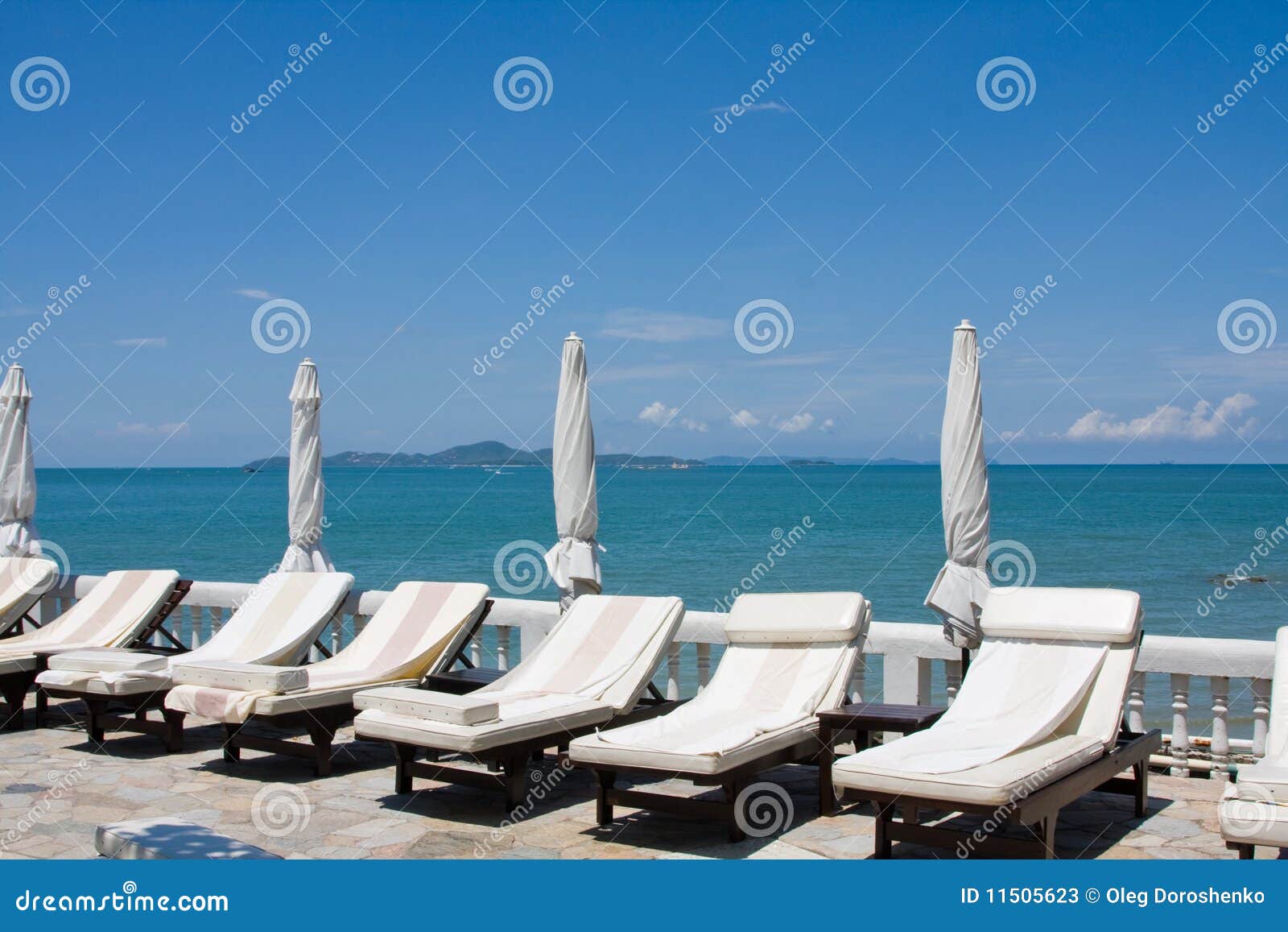 Swimming Pool on a Sunny Day. Stock Image - Image of coast, island ...