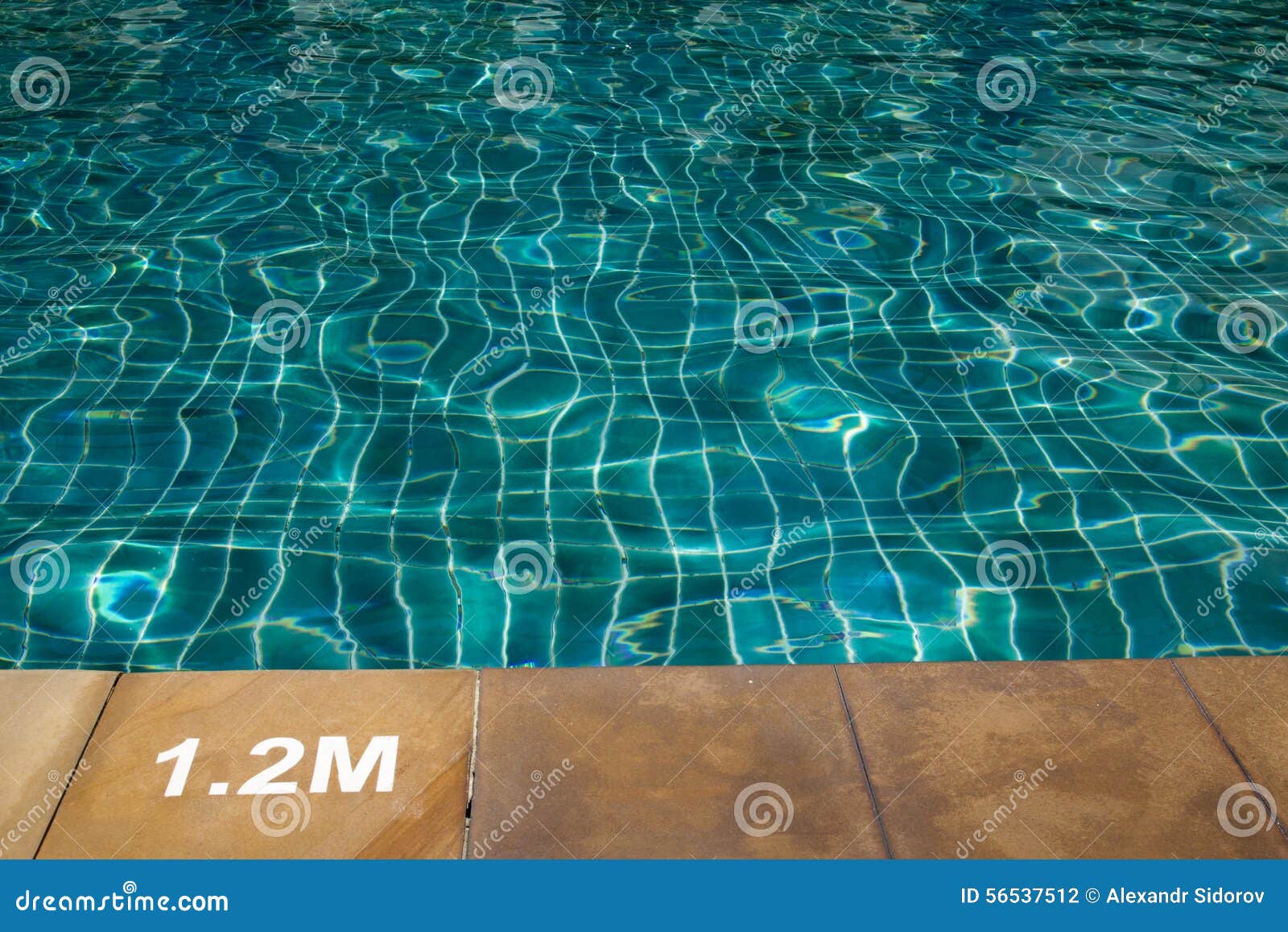 Swimming Pool with Sunny Reflections Stock Photo - Image of ...