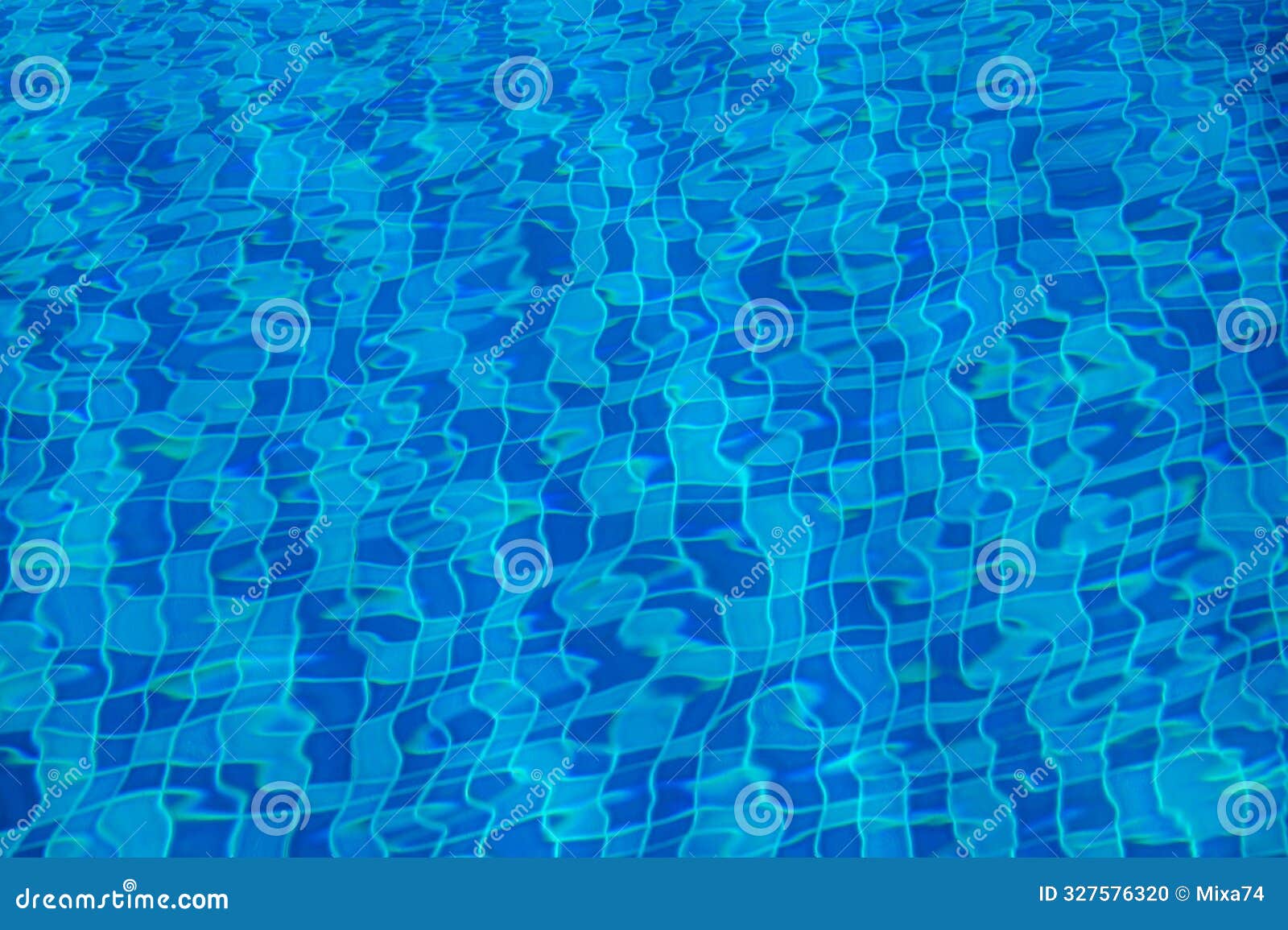 Swimming Pool Surface with Light Reflection Stock Photo - Image of ...