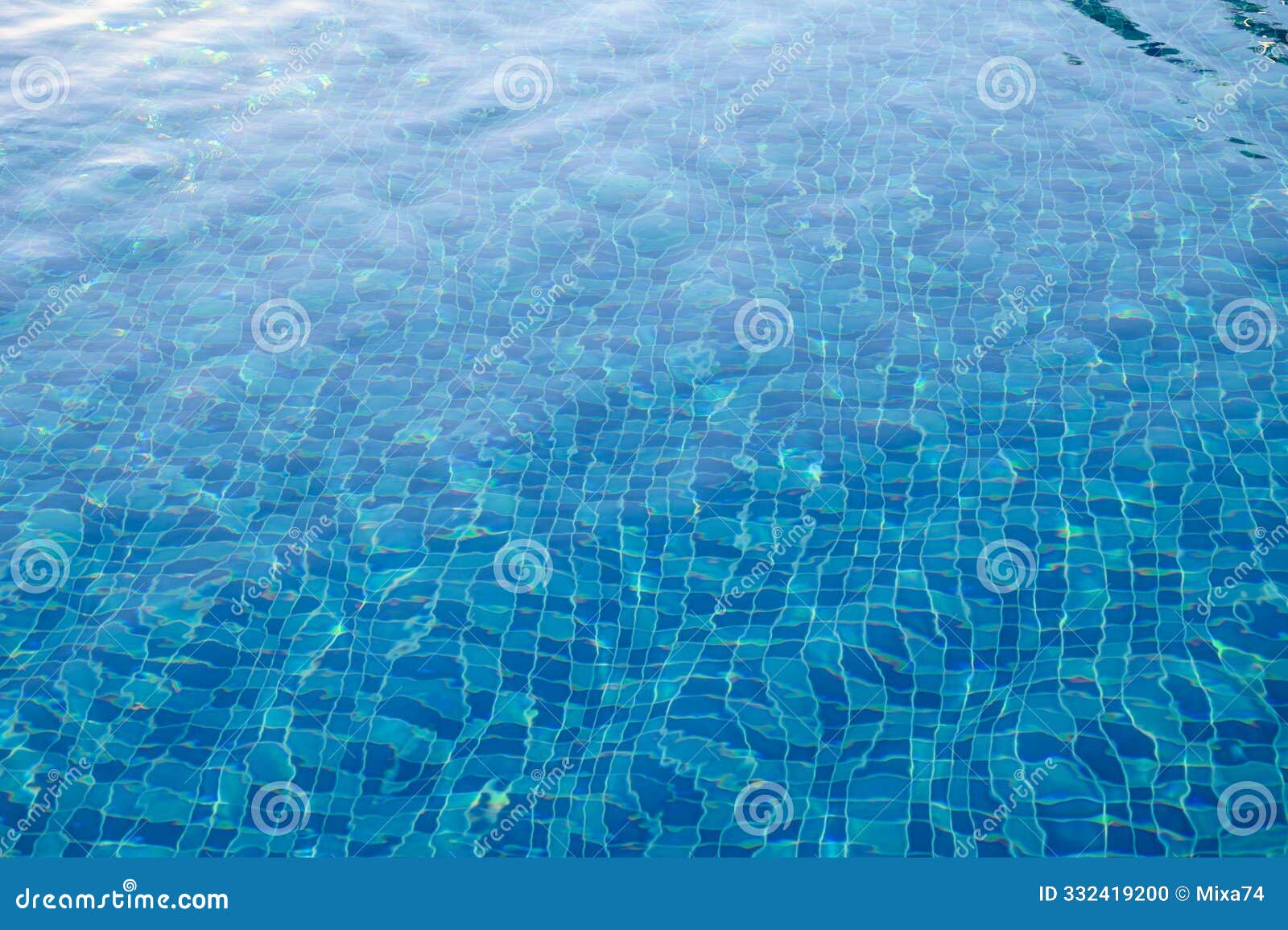 Swimming Pool Surface with Light Reflection and Water Ripple Patterns ...