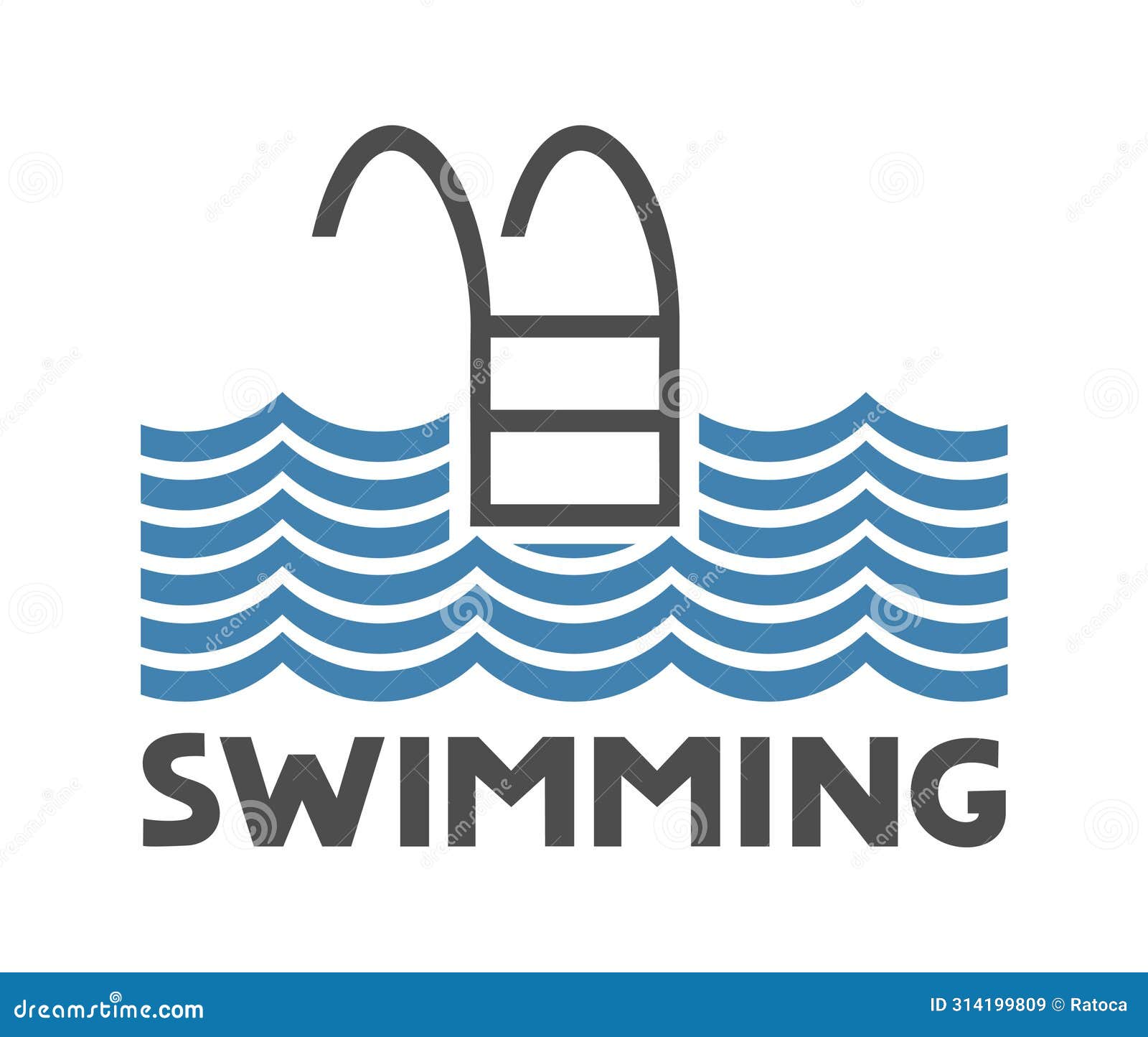 Swimming pool symbol stock illustration. Illustration of swim - 314199809