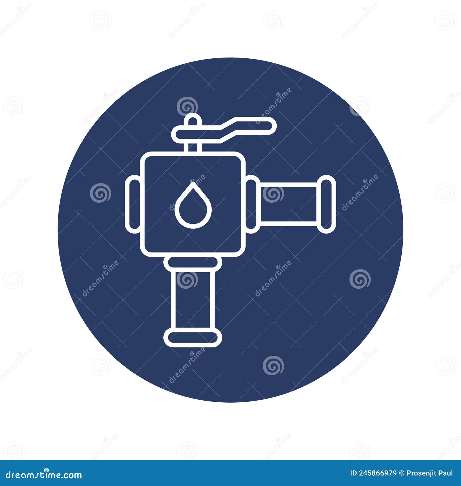 Swimming pool tap icon stock vector. Illustration of isolated - 245866979