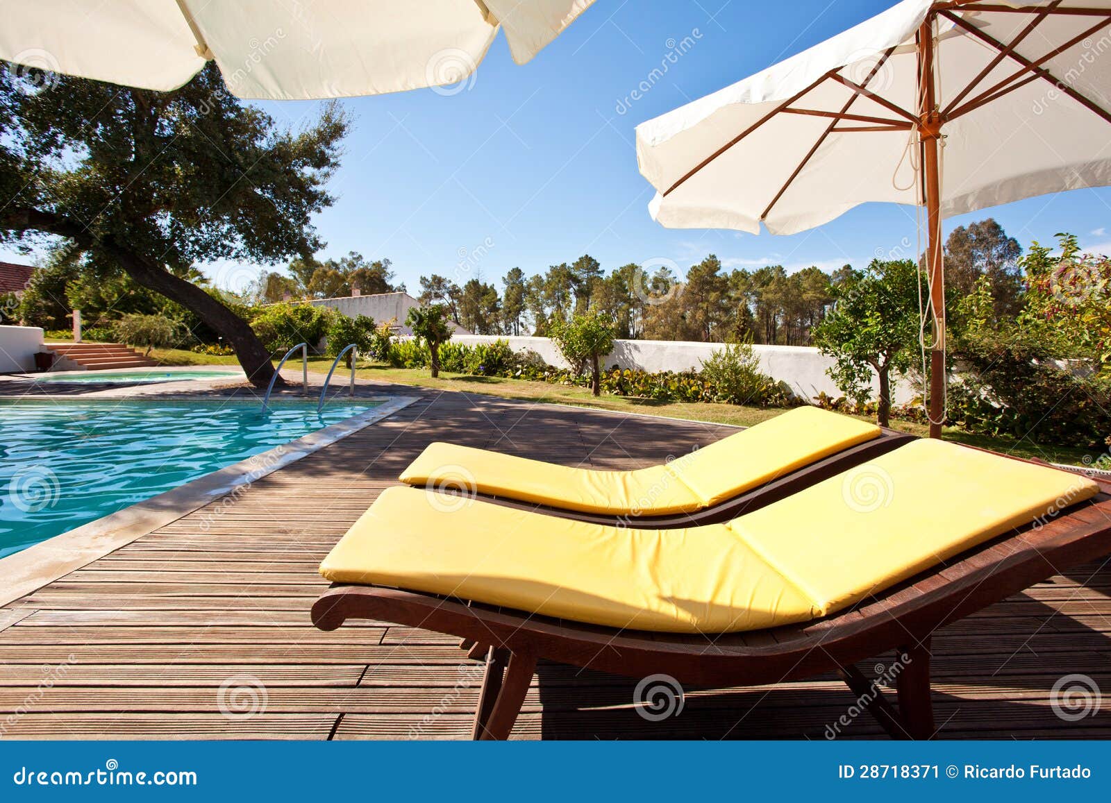 Swimming pool terrace stock image. Image of rest, blue - 28718371