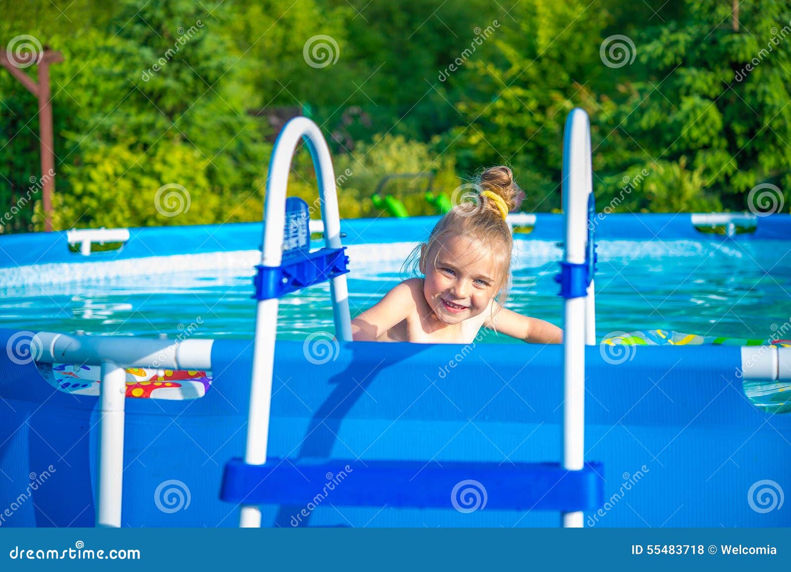 Swimming Pool Time stock photo. Image of leisure, girl - 55483718