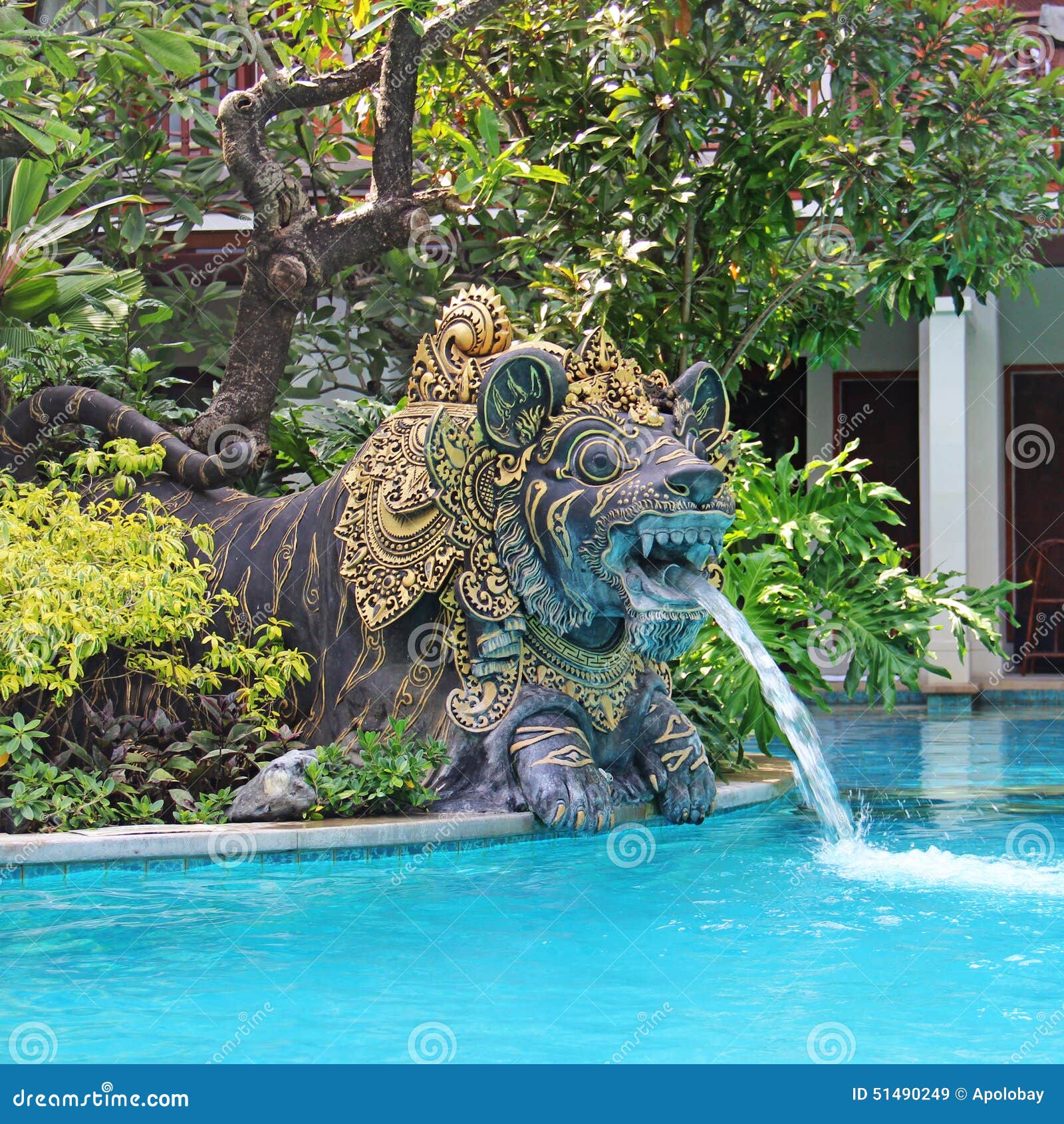 Swimming Pool in the Tropics Resort Stock Image - Image of boro ...