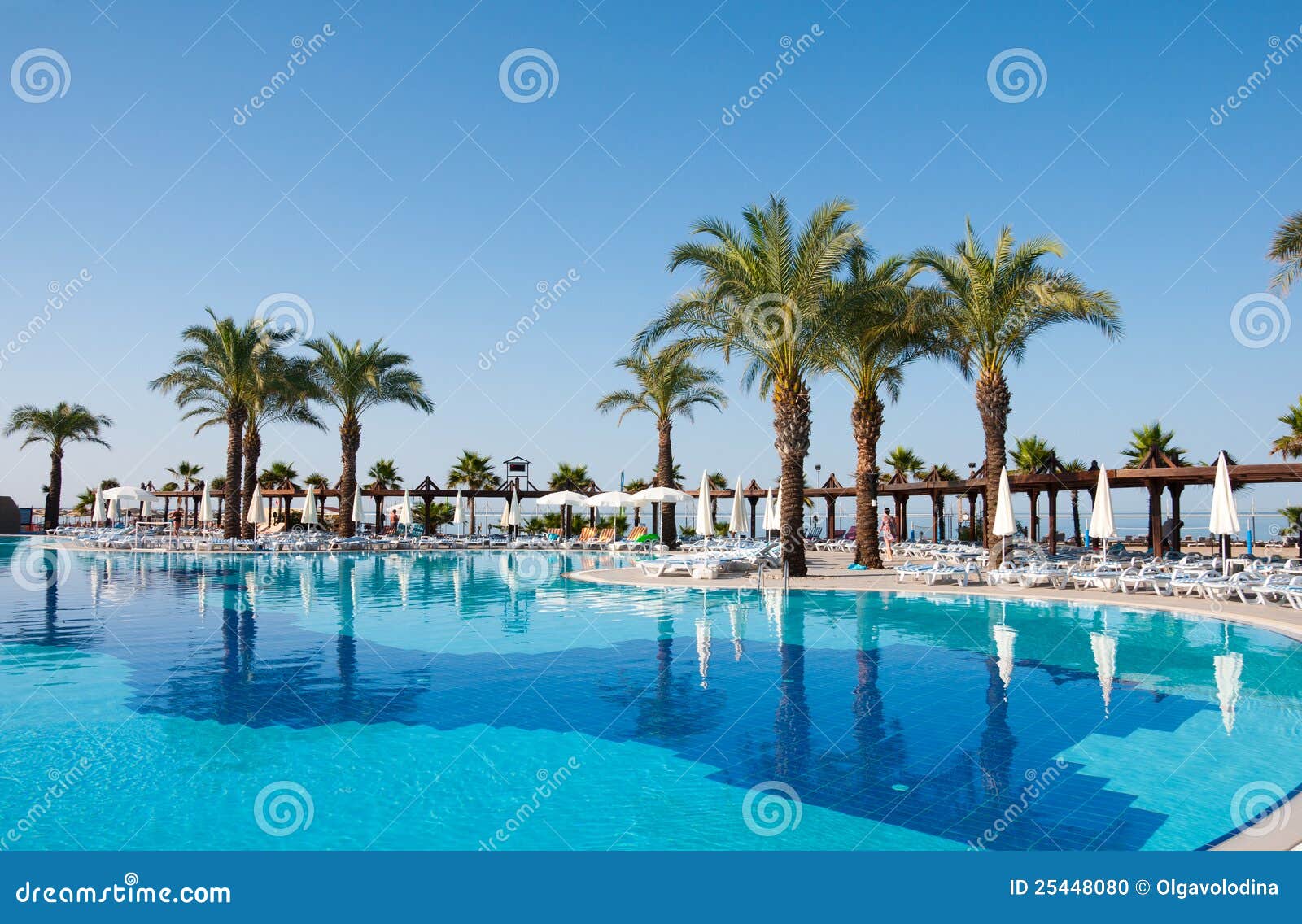 Swimming pool, Turkey stock photo. Image of lounge, blue - 25448080
