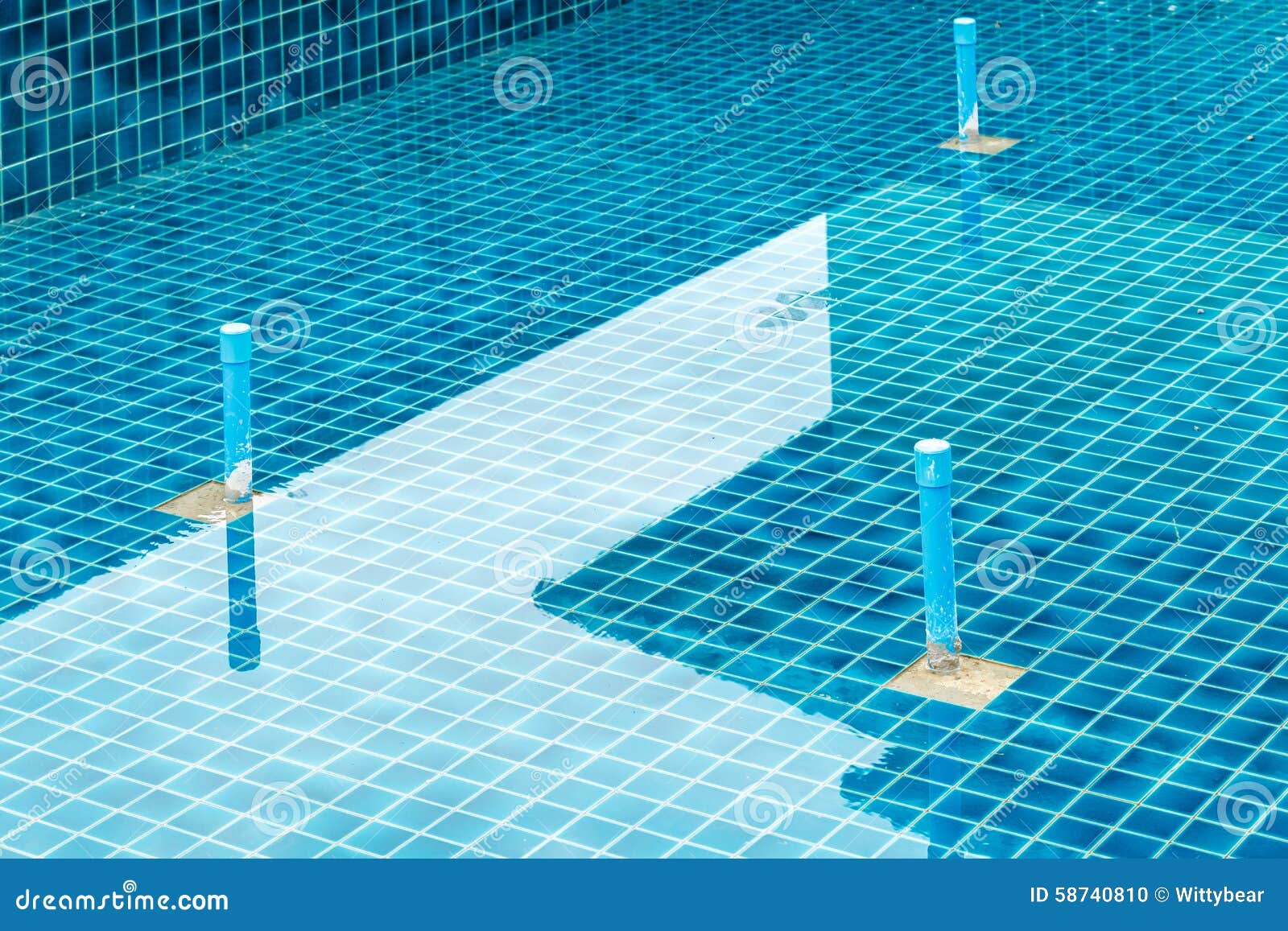 Swimming Pool Under Construction Stock Photo - Image of building, pipe ...