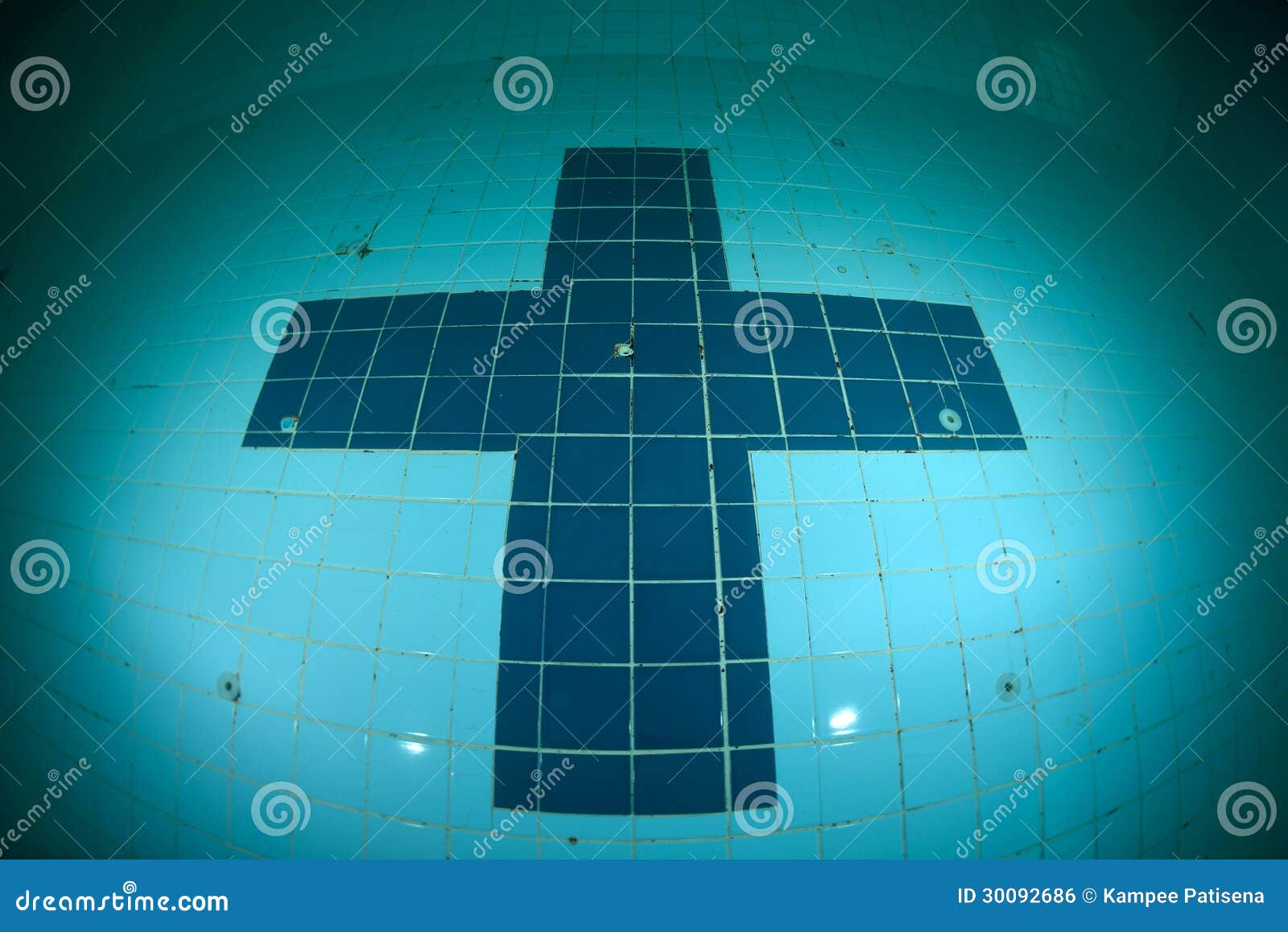 Swimming Pool Underwater Fish Eye View Stock Photo - Image of light ...