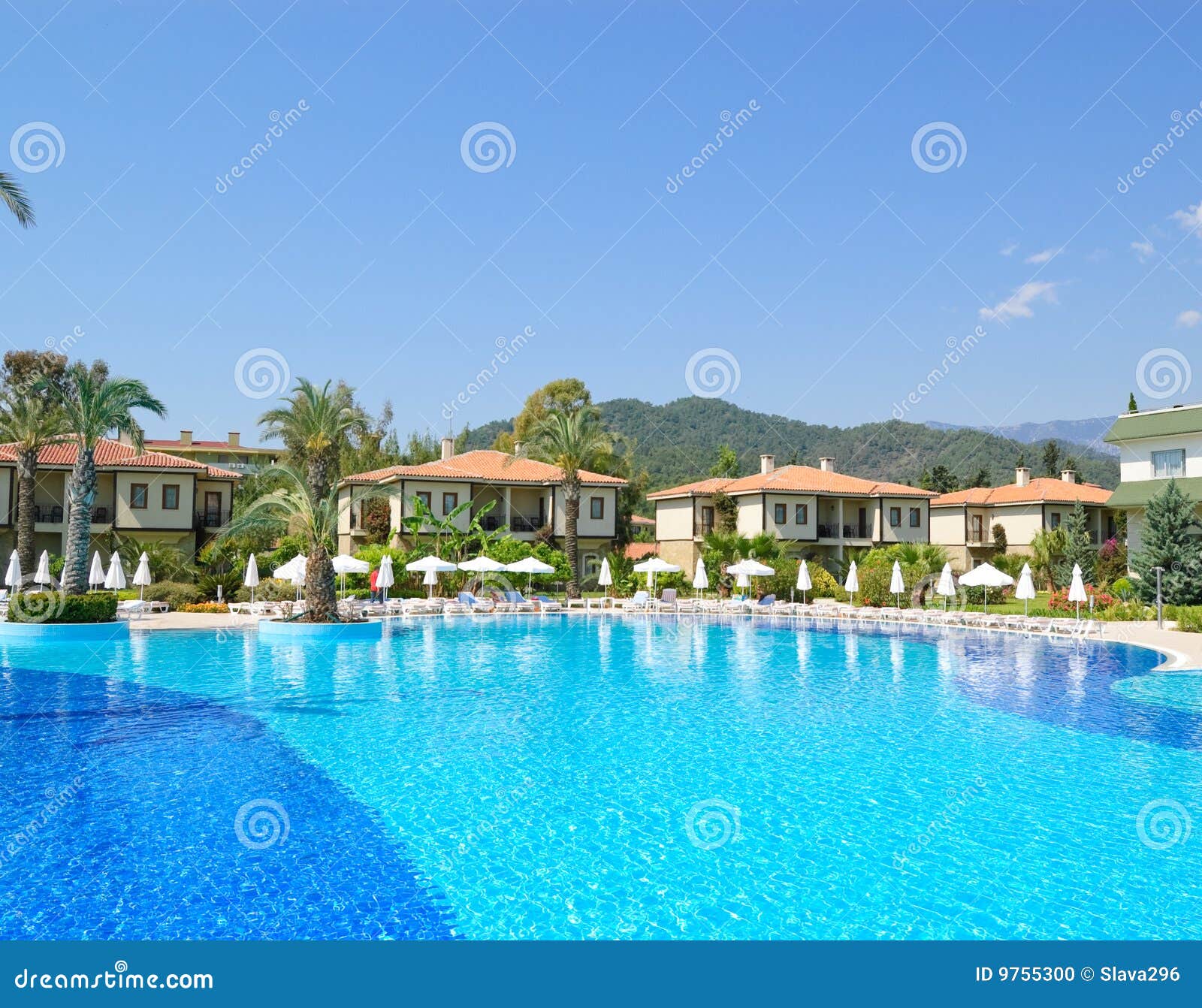 Swimming Pool at VIP Villas Stock Photo - Image of summer, palm: 9755300