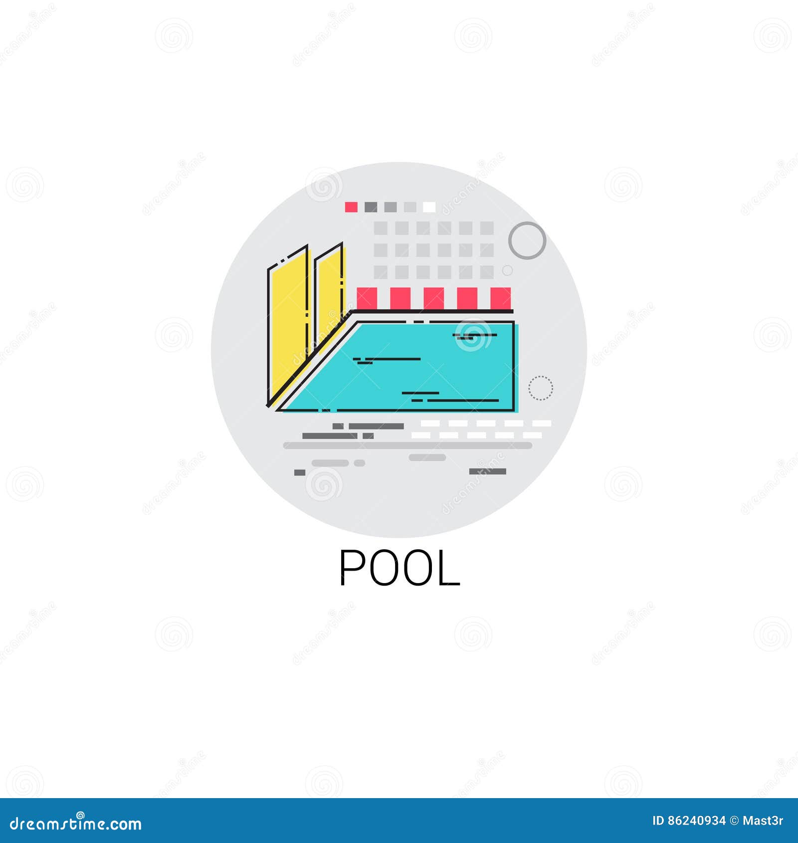 Swimming Pool Water Activity Sign Icon Stock Vector - Illustration of ...