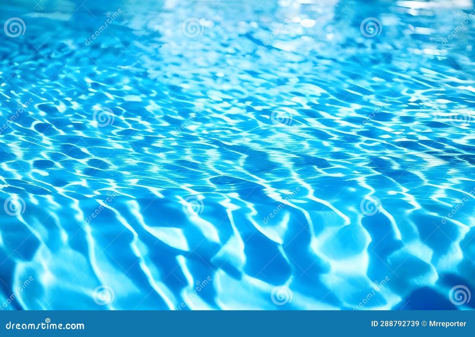 Swimming Pool Water Closeup , AI Generated Stock Illustration ...