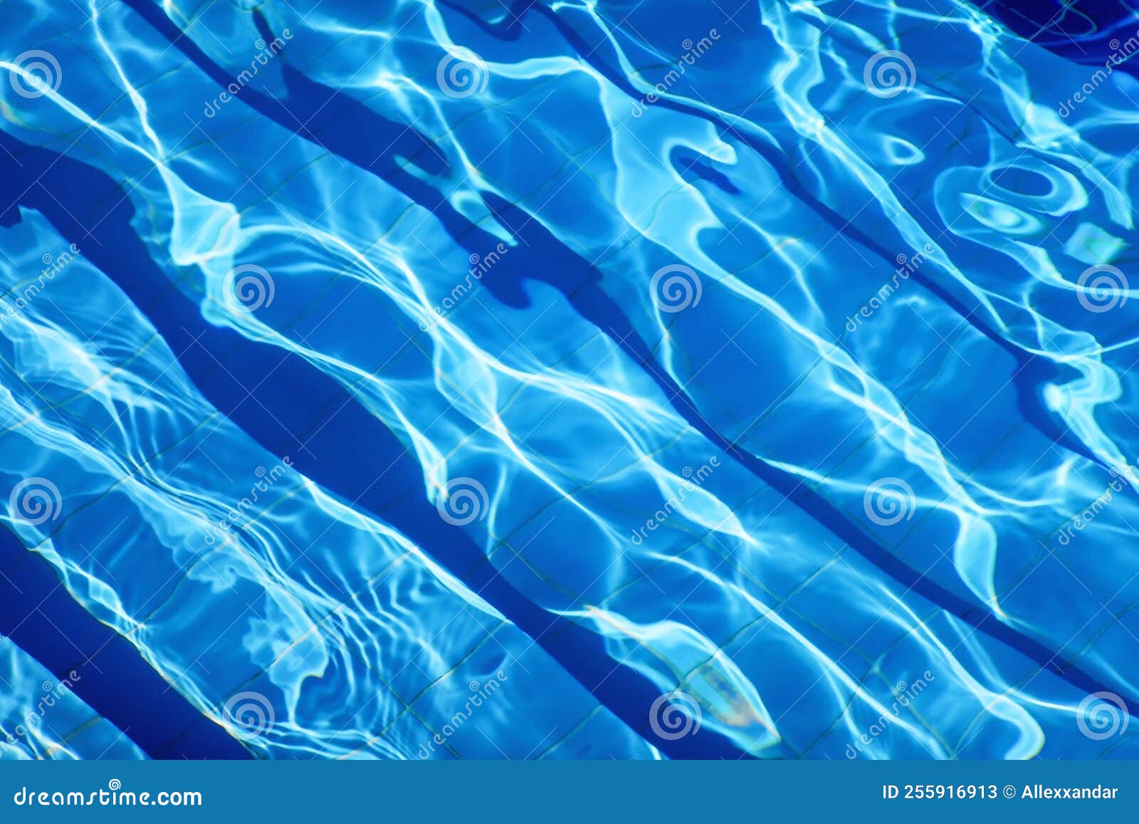 Swimming Pool Water with Stairs Stock Image - Image of clear ...