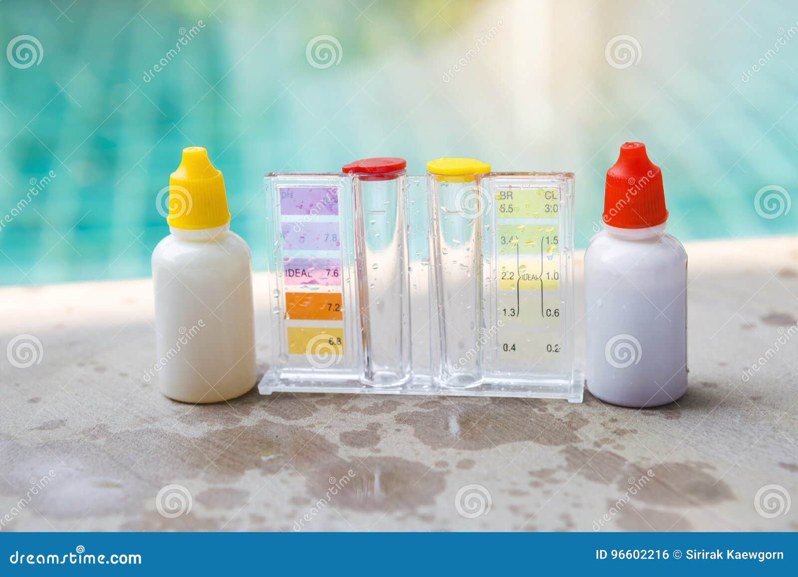 Chemical Test Tube With Yellow Liquid And A Pipette With A Drop Of ...