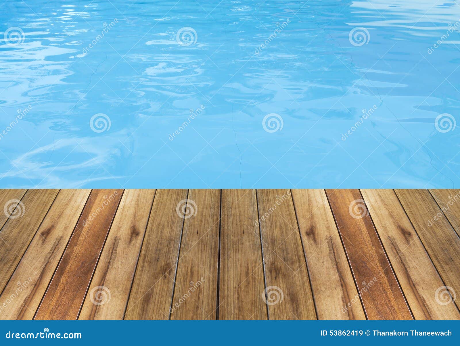 Swimming Pool and Wooden Deck Backgrounds Stock Image - Image of ...