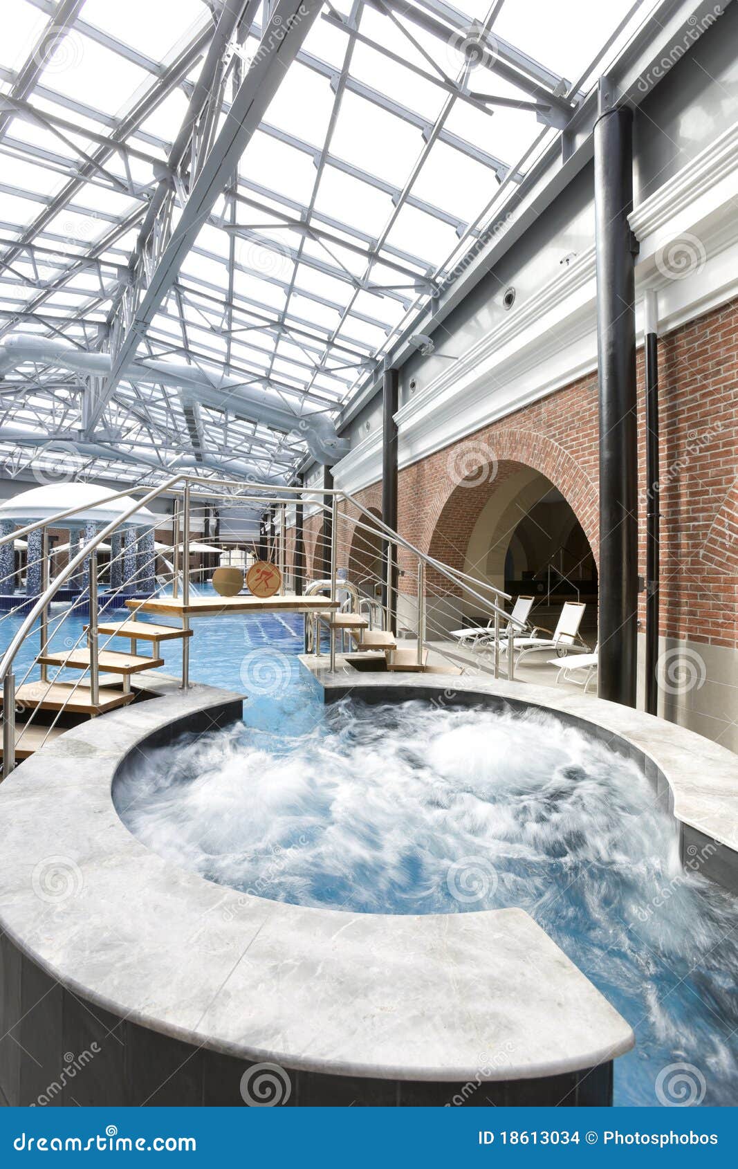 Swimming Pools in a Spa Hotel Stock Photo - Image of design, luxurious ...