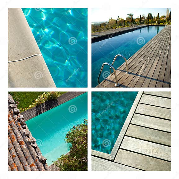 Swimming pools stock image. Image of collage, pool, transparency - 52032067