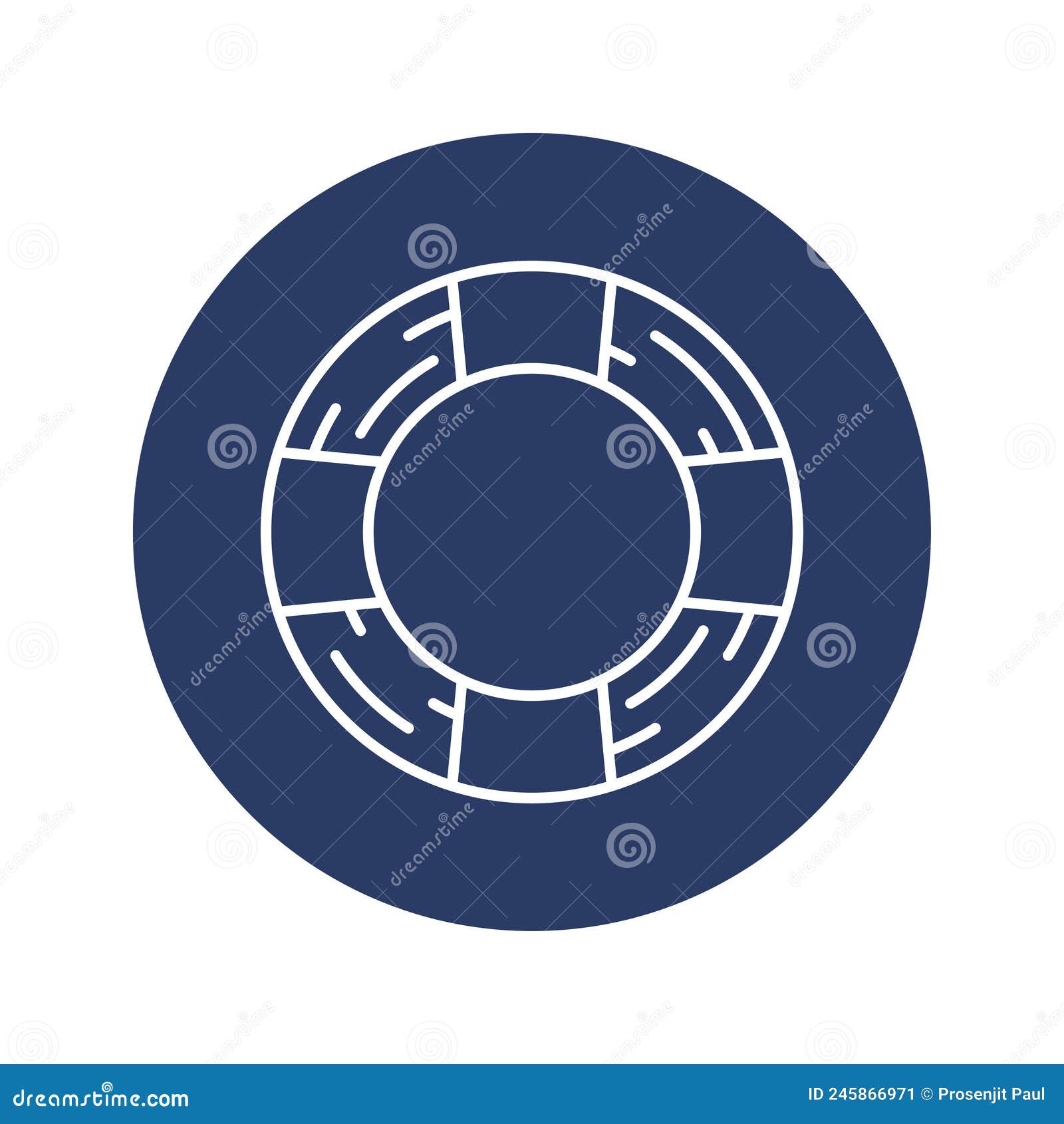 Swimming Safe Guard Tube Icon Stock Vector - Illustration of ocean ...