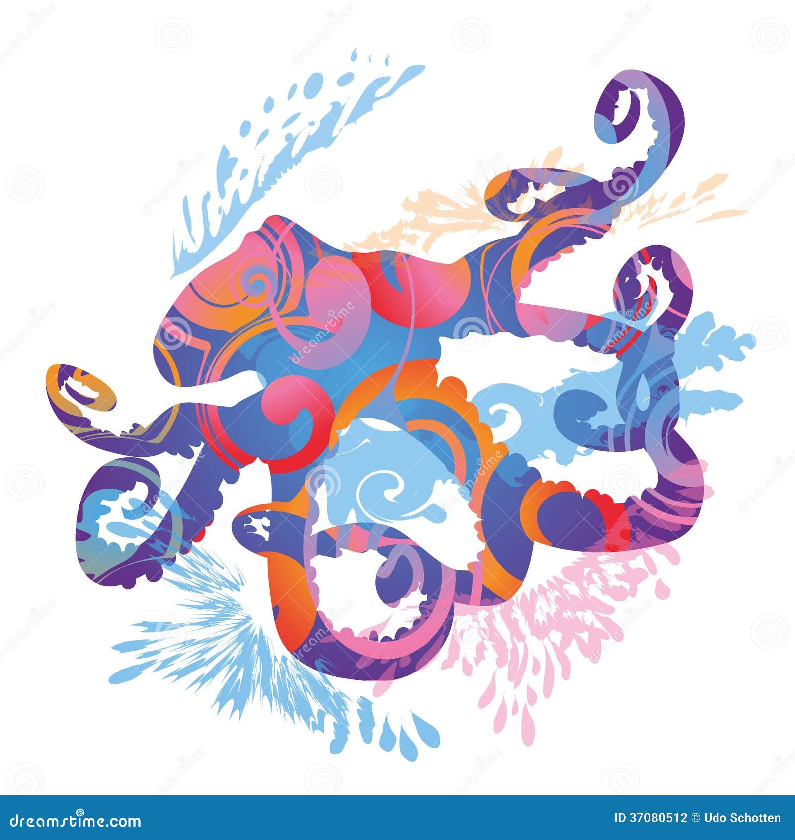 Squid Ink Swimming Stock Illustrations – 233 Squid Ink Swimming Stock ...