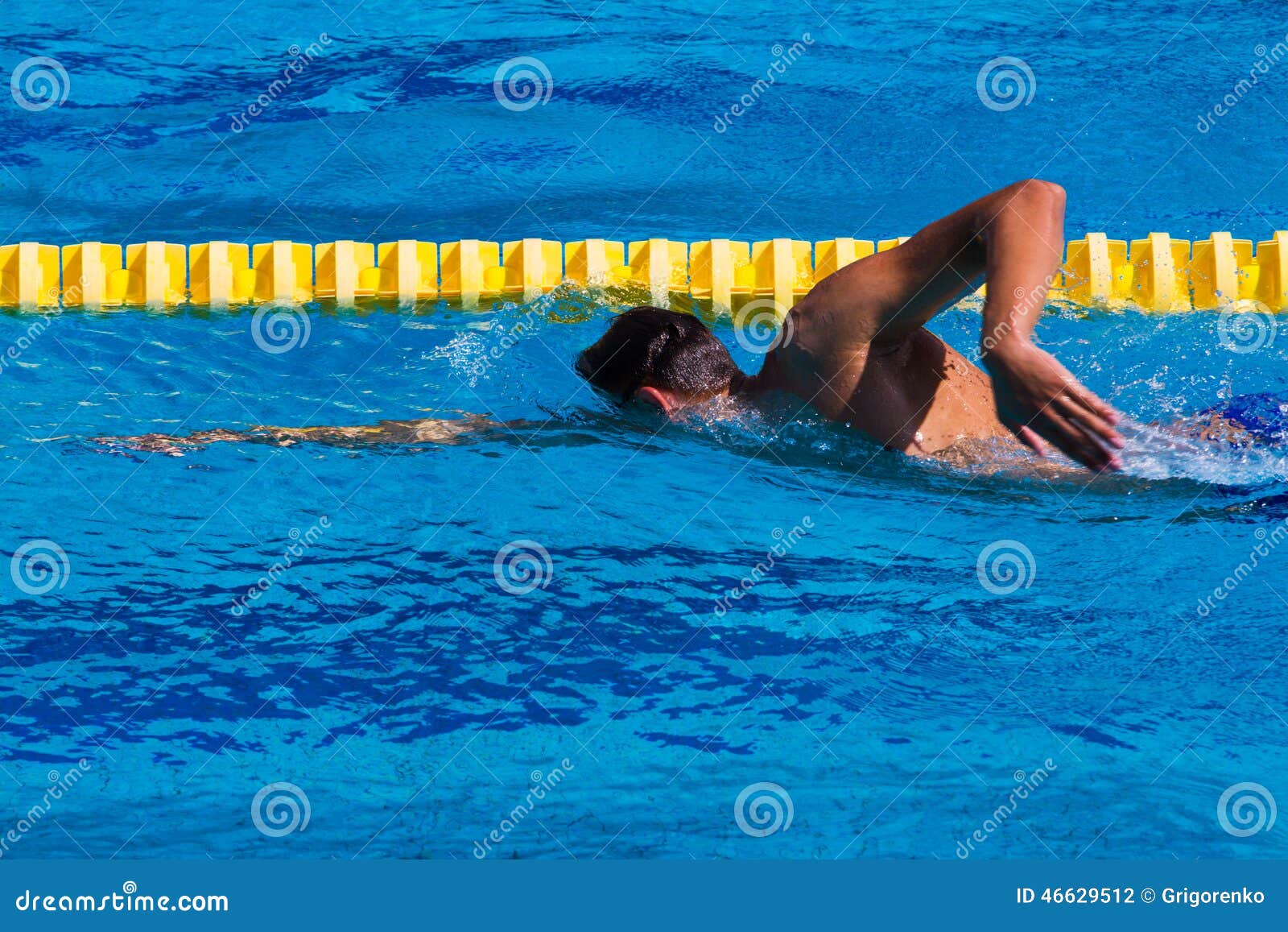 Swimming - Stock Image stock photo. Image of summer, competitive - 46629512