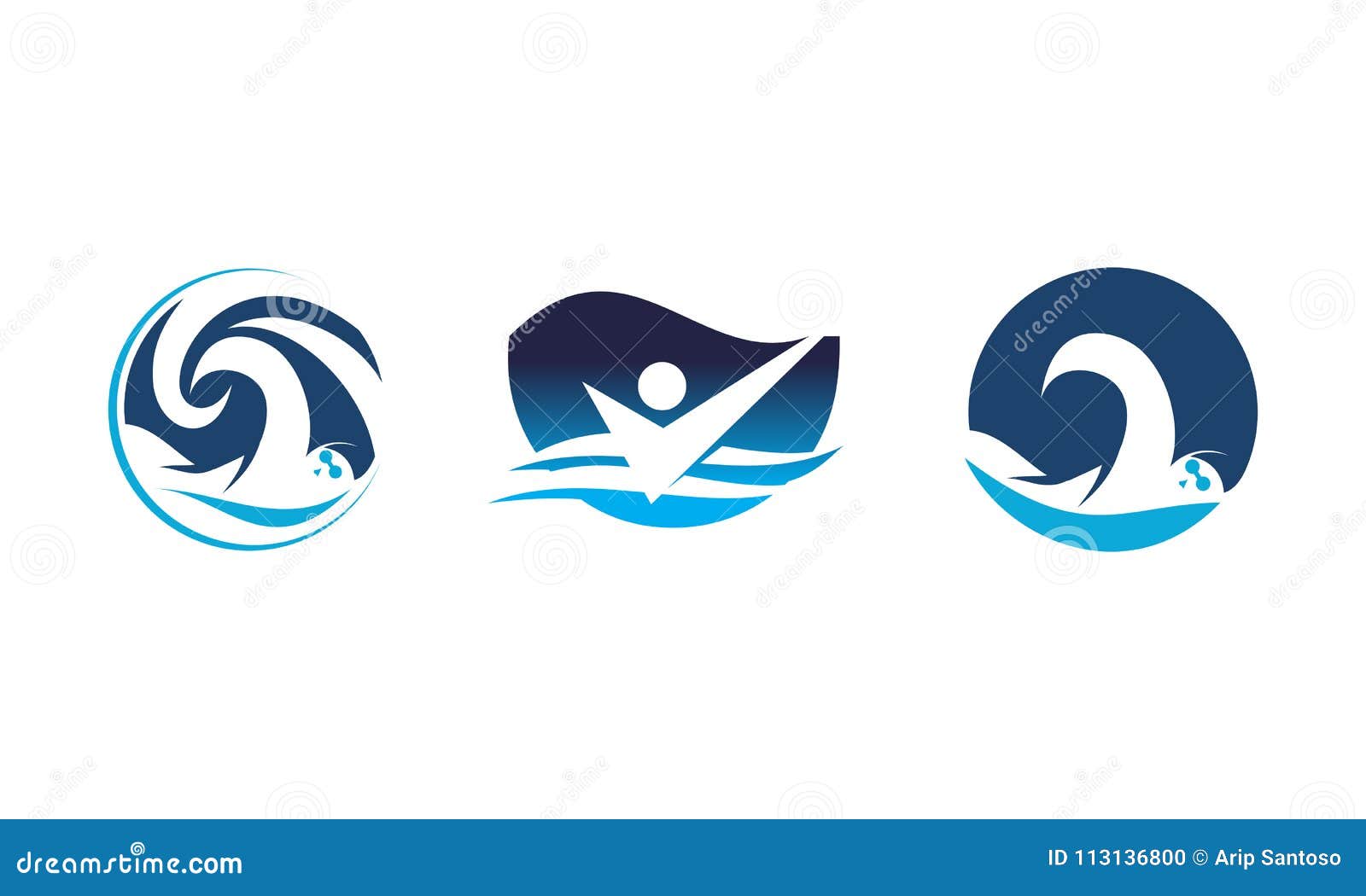 Swimming Training Winner stock vector. Illustration of leisure - 113136800