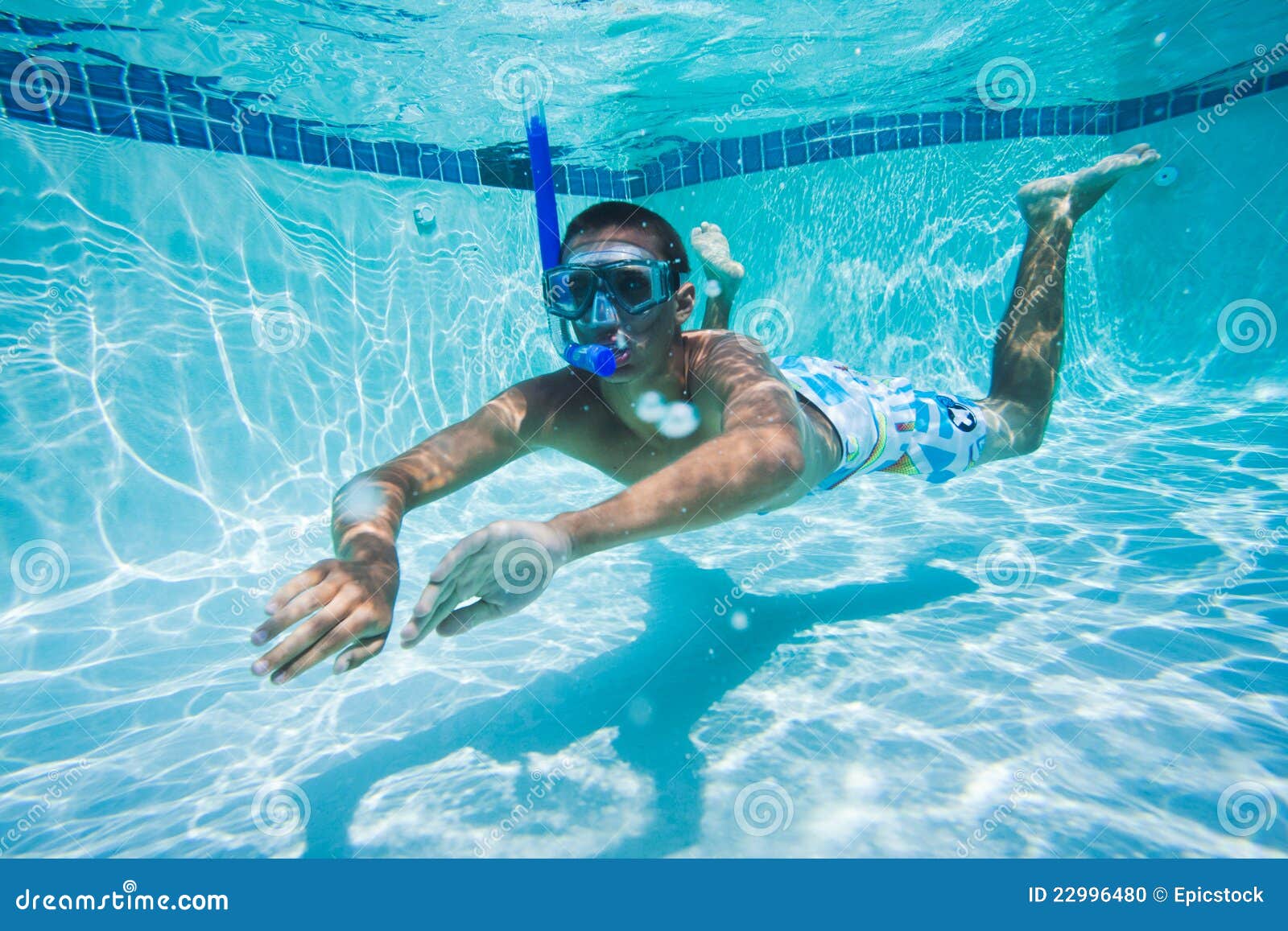 Swimming Under Water in Pool Stock Photo - Image of swimmer, fitness ...