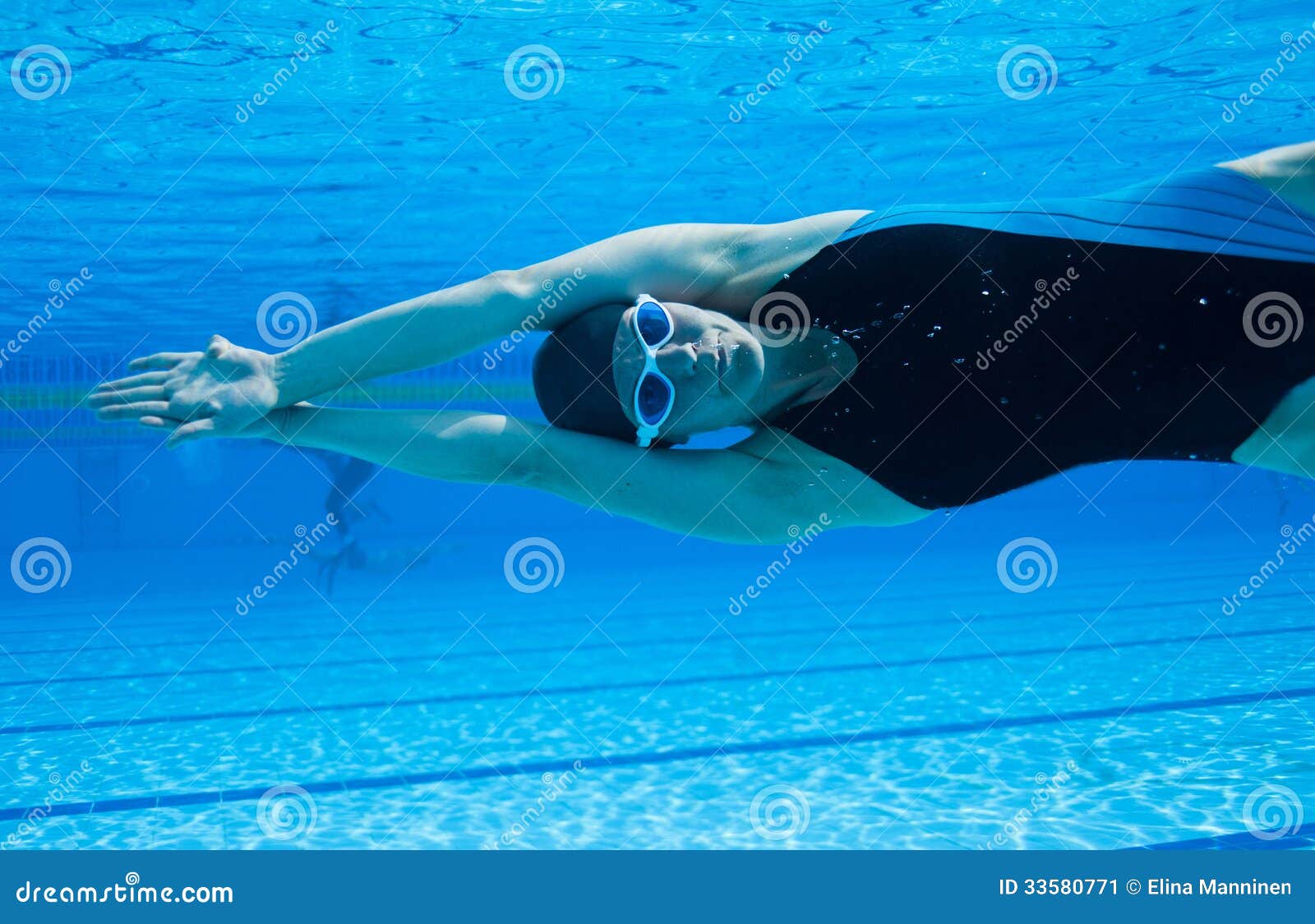 Swimming underwater stock image. Image of streamline - 33580771