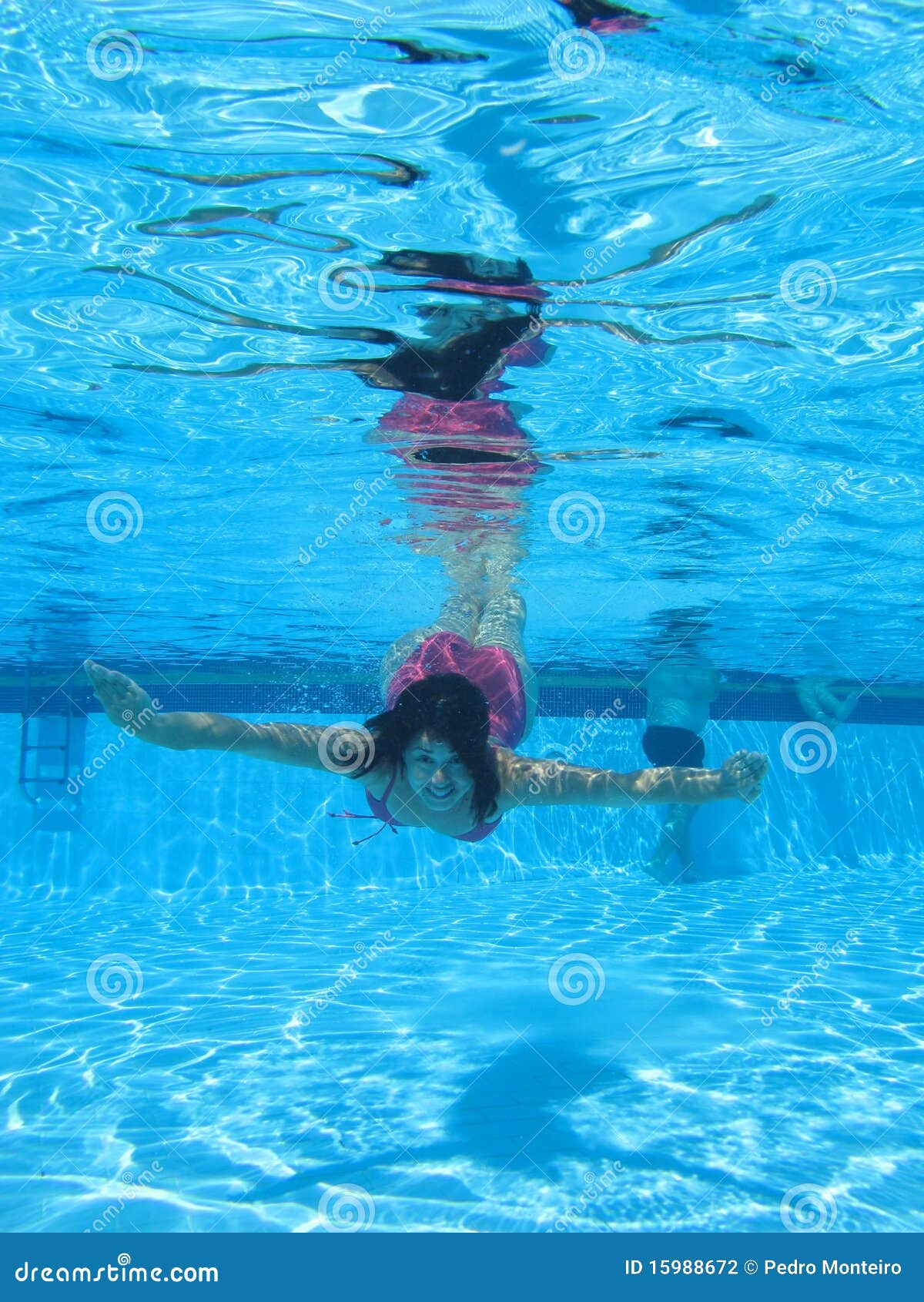 Swimming underwater photo stock photo. Image of bubbles - 15988672
